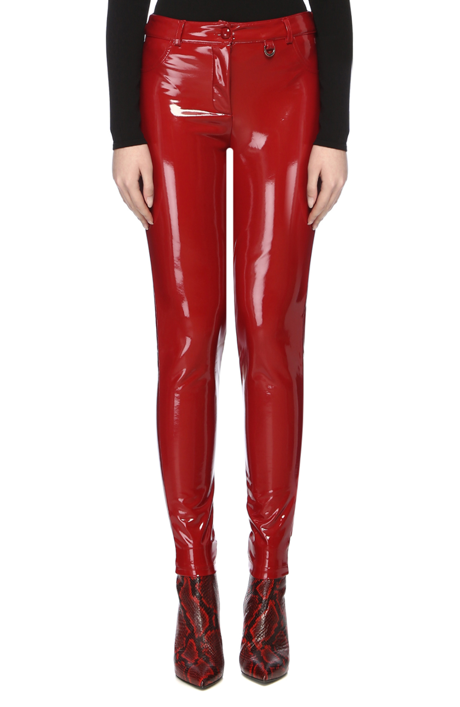 Dar Paça Kırmızı Pantolon