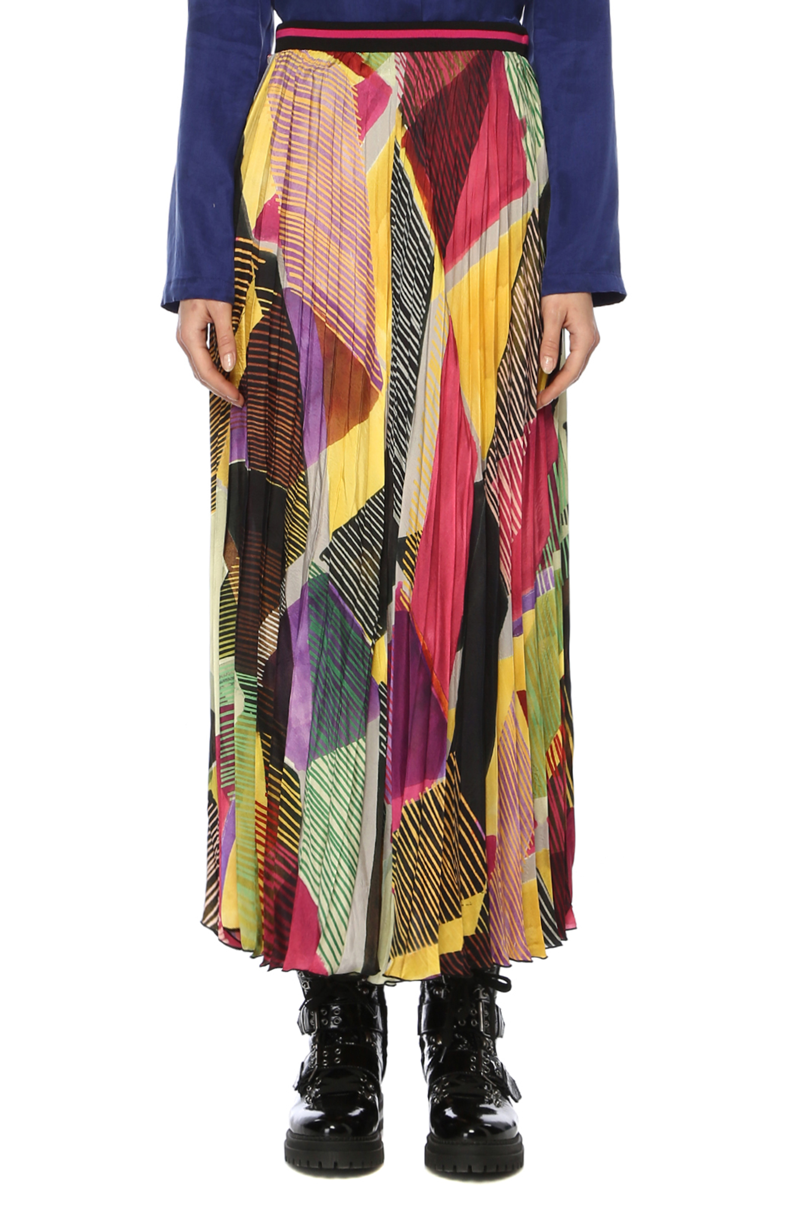 Diz Boy Pembe Desen Etek Diz Boy Pembe Desen Etek