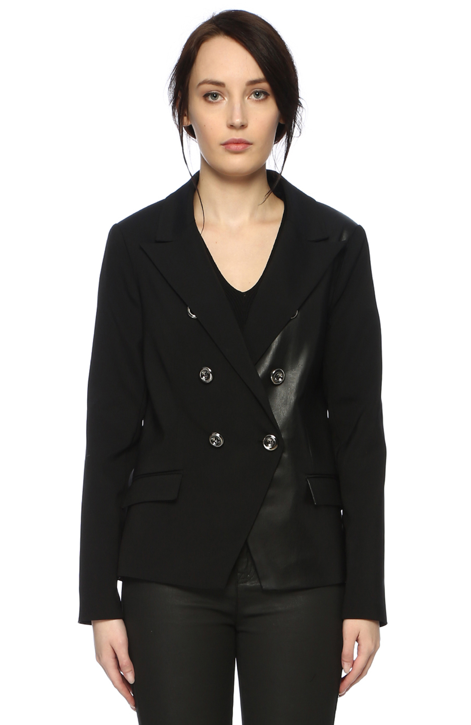 Slim Fit Siyah Ceket