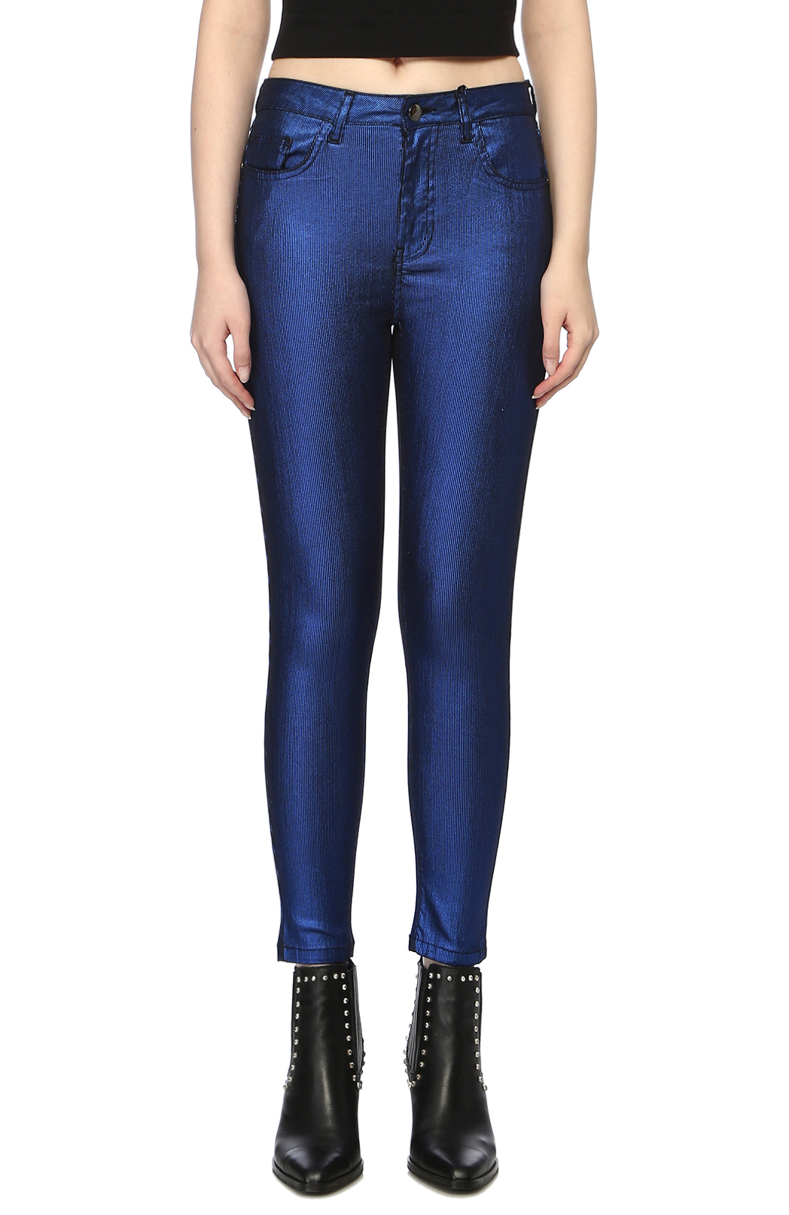 Dar Paça Saks Denim Pantolon