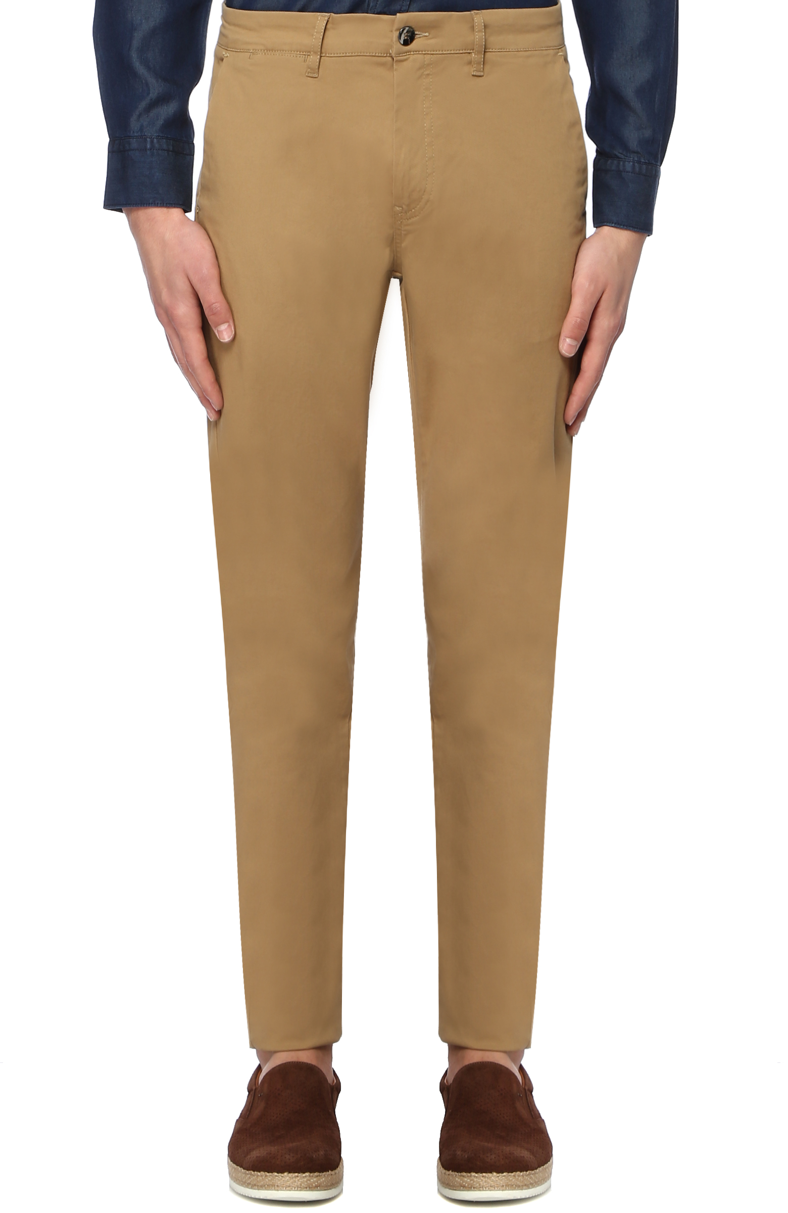 Slim Fit Camel Pantolon