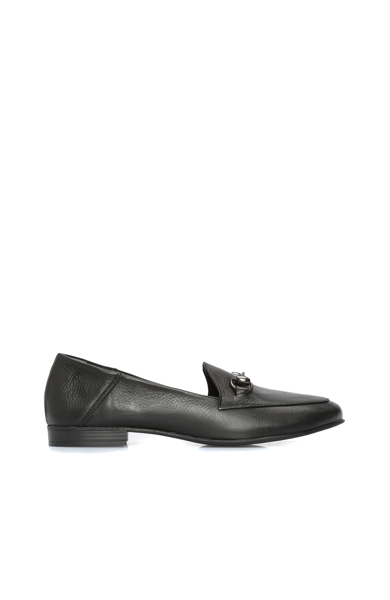 Siyah Kadın Deri Loafer Siyah Kadın Deri Loafer