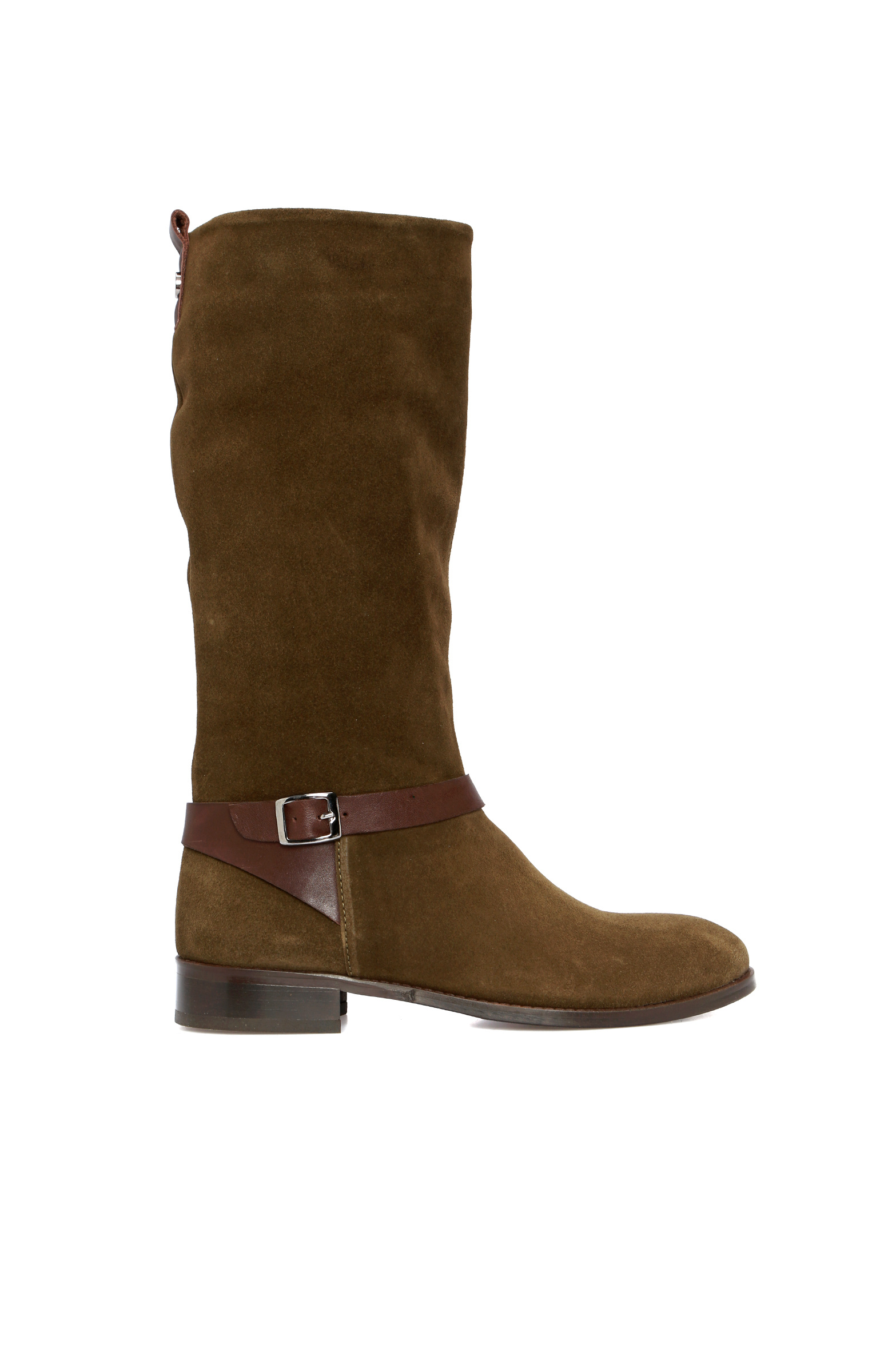 Haki Süet Kadın Çizme