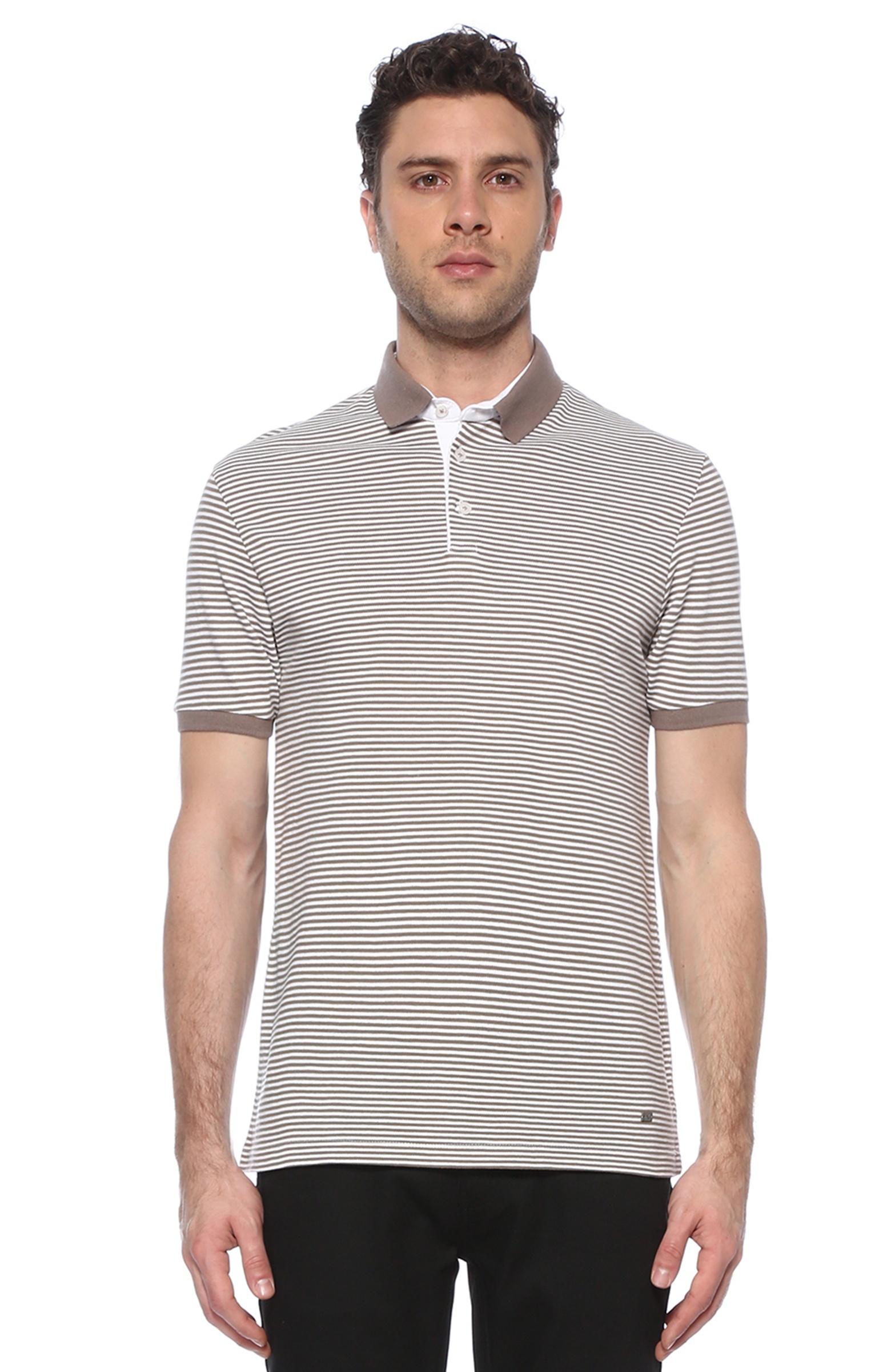 Çizgili Vizon Tshirt