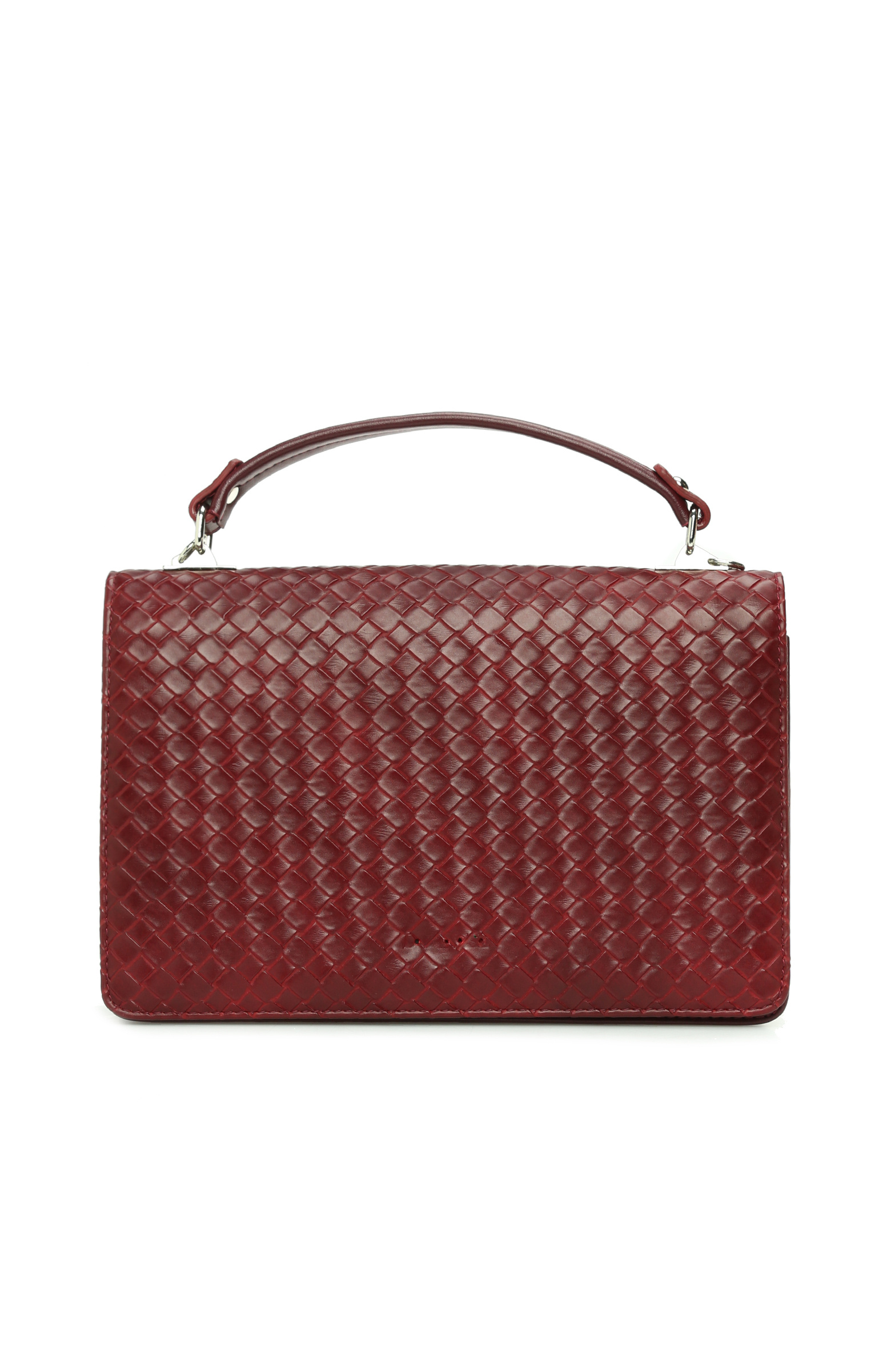 Örgü Bordo Kadın Çanta