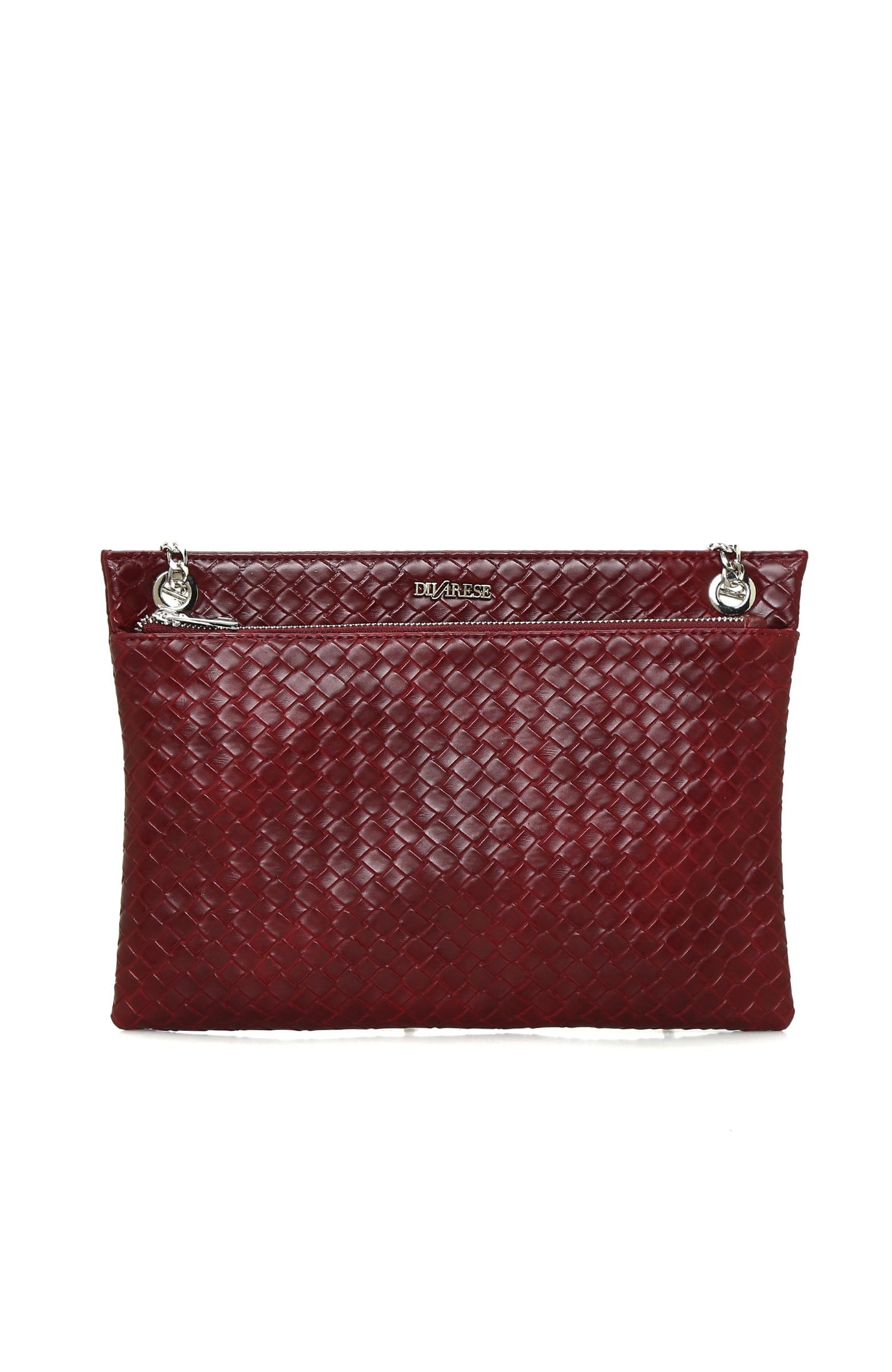 Örgü Bordo Kadın El Çantası