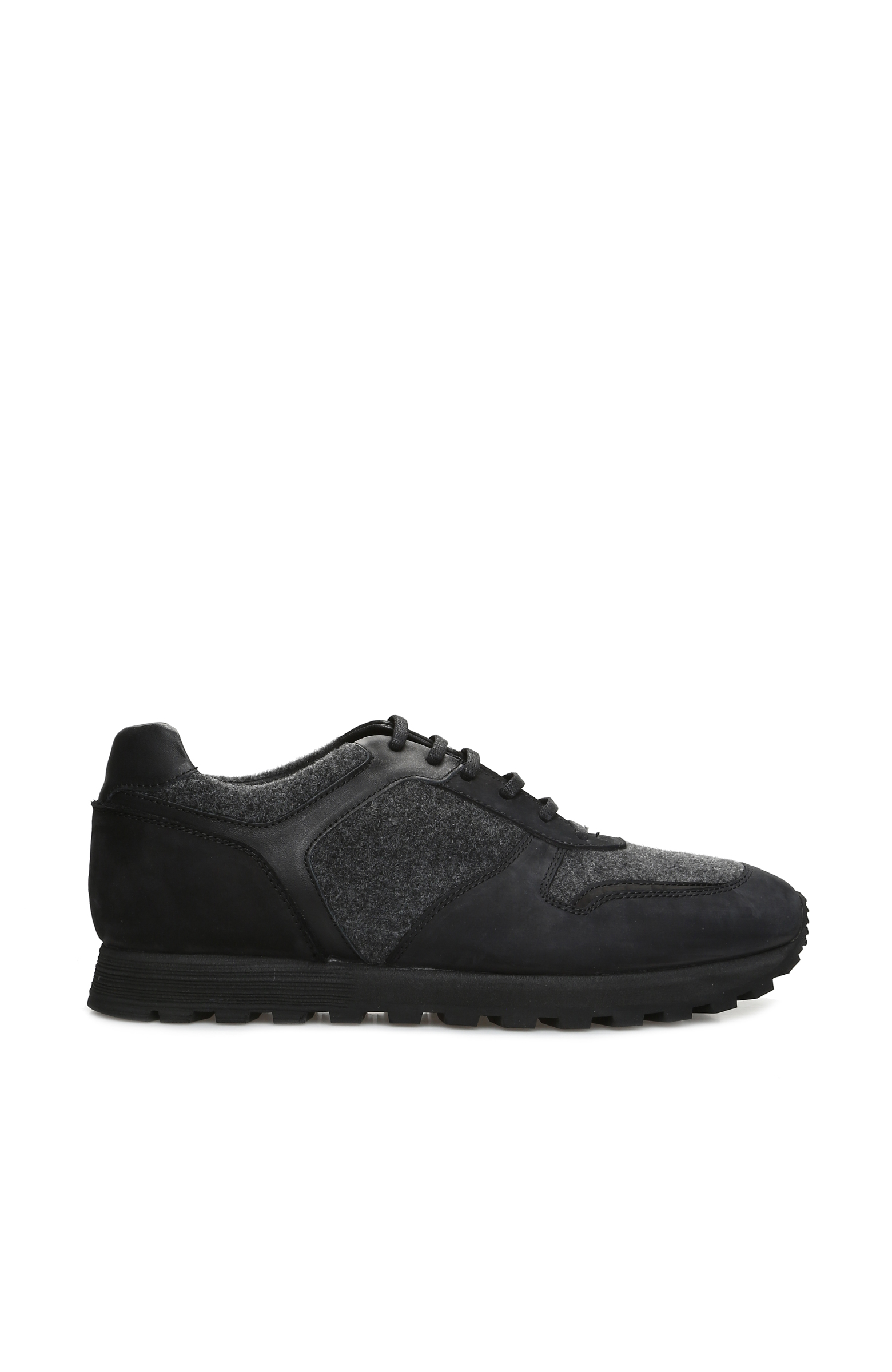 Siyah Nubuk Erkek Sneaker Siyah Nubuk Erkek Sneaker