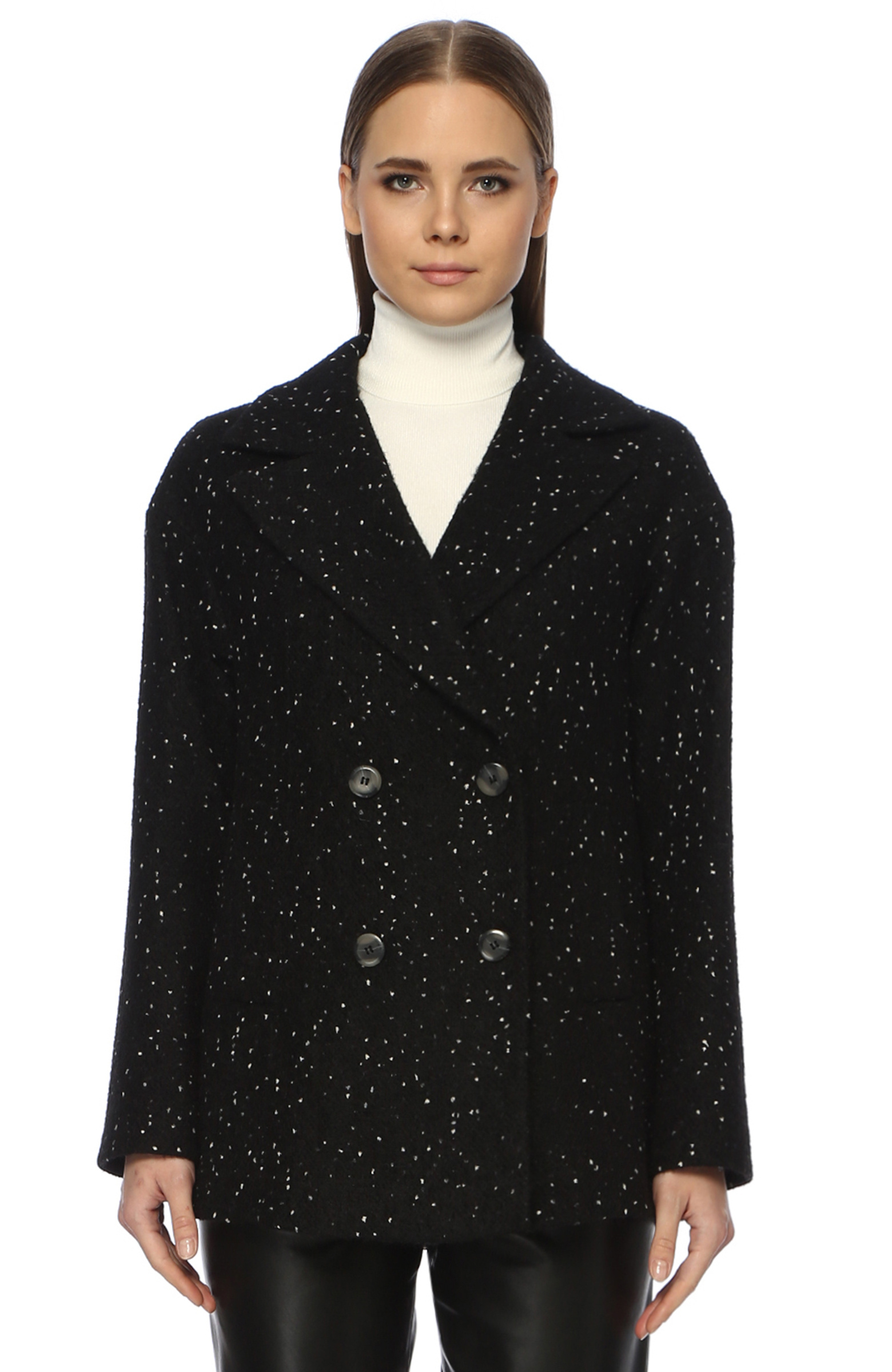 Şal Yaka Lacivert Kaban