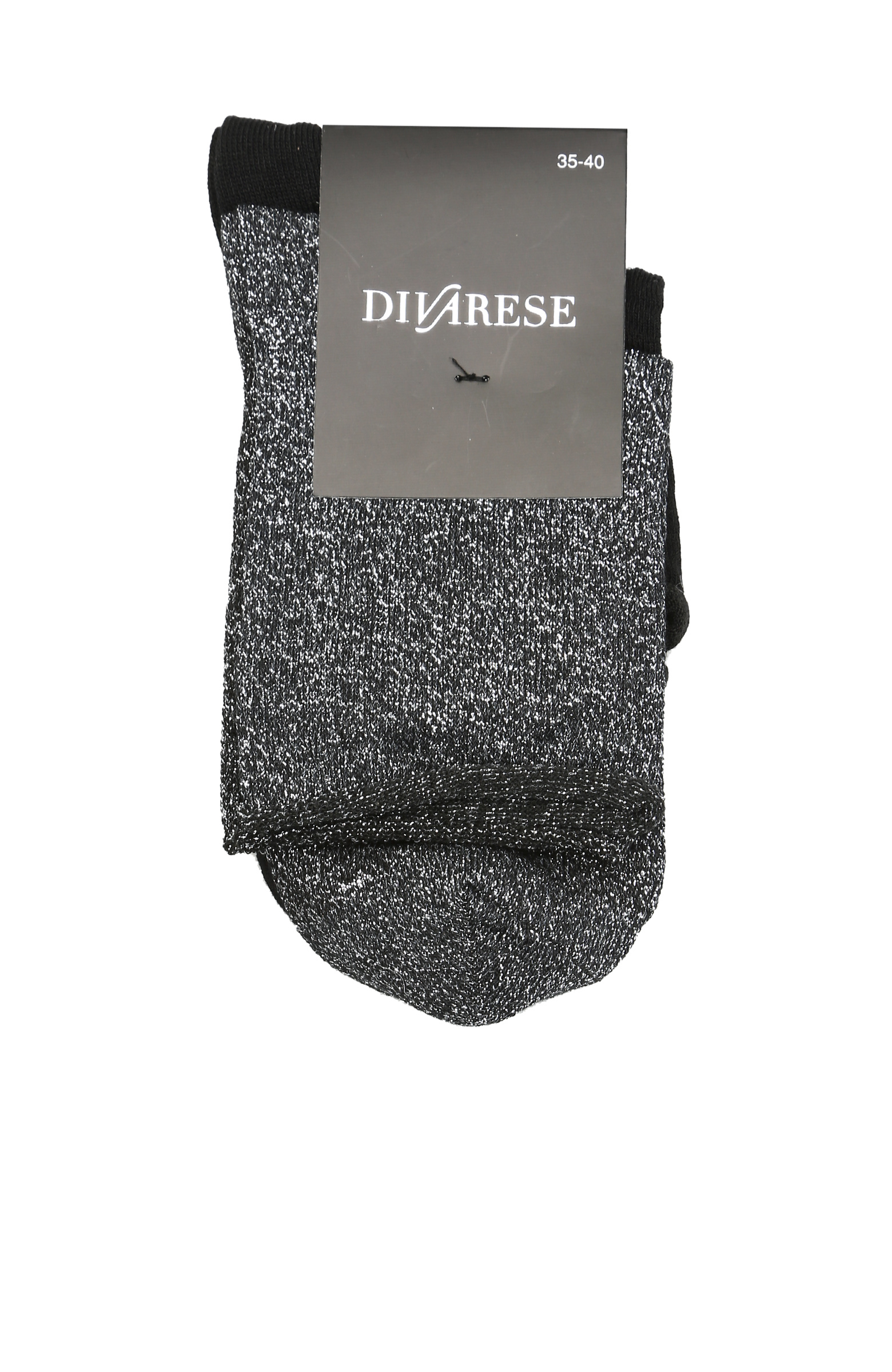 Kadın Siyah Gri 2'li Çorap Set