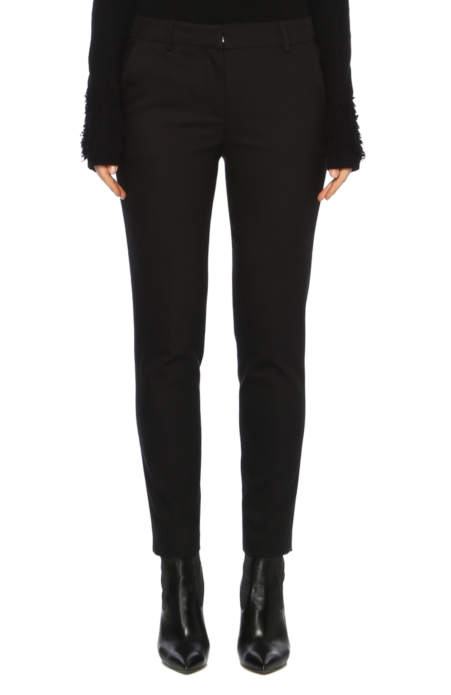 Slim Fit Dar Paça Siyah Pantolon Slim Fit Dar Paça Siyah Pantolon