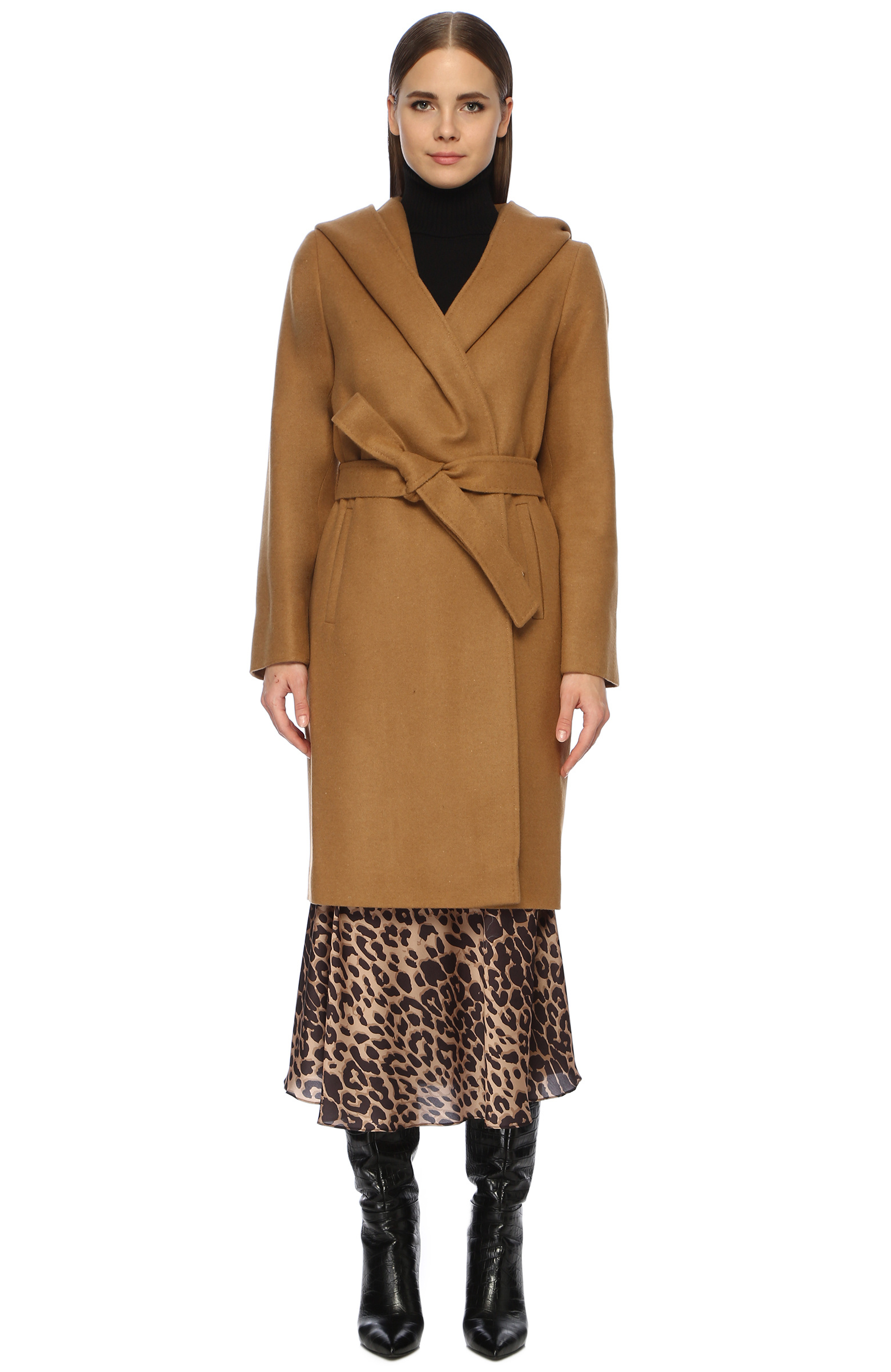 Şal Yaka Camel Manto Şal Yaka Camel Manto