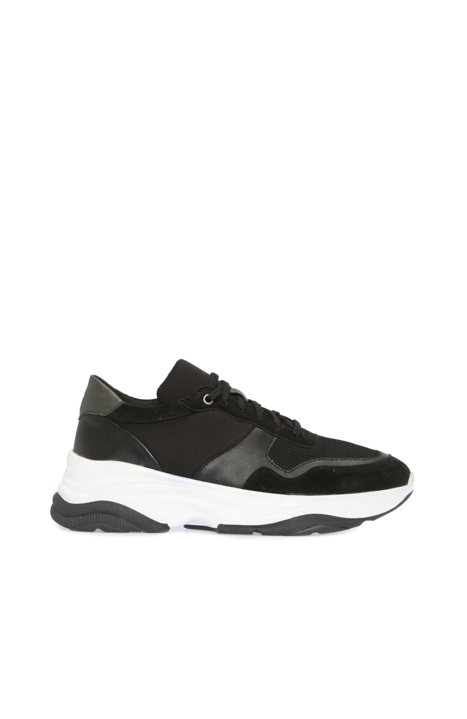 Kalın Taban Siyah Erkek Sneaker