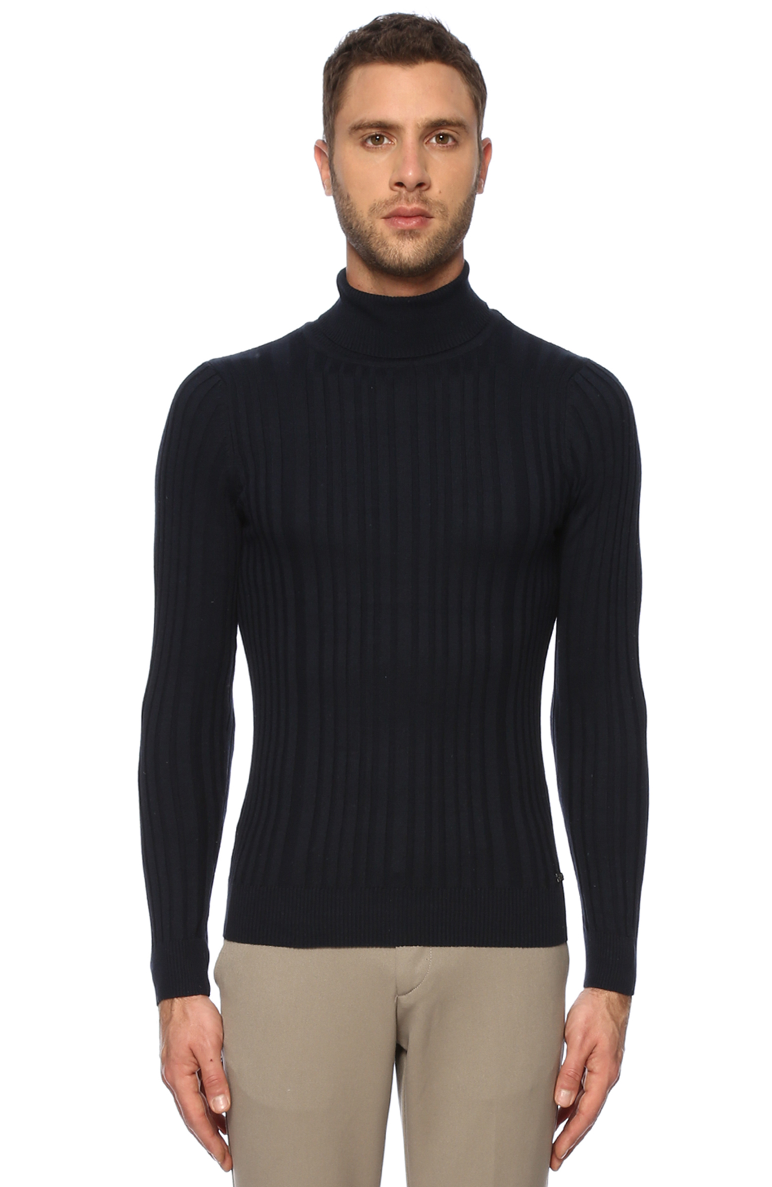 Balıkçı Yaka Lacivert Kazak Balıkçı Yaka Lacivert Kazak