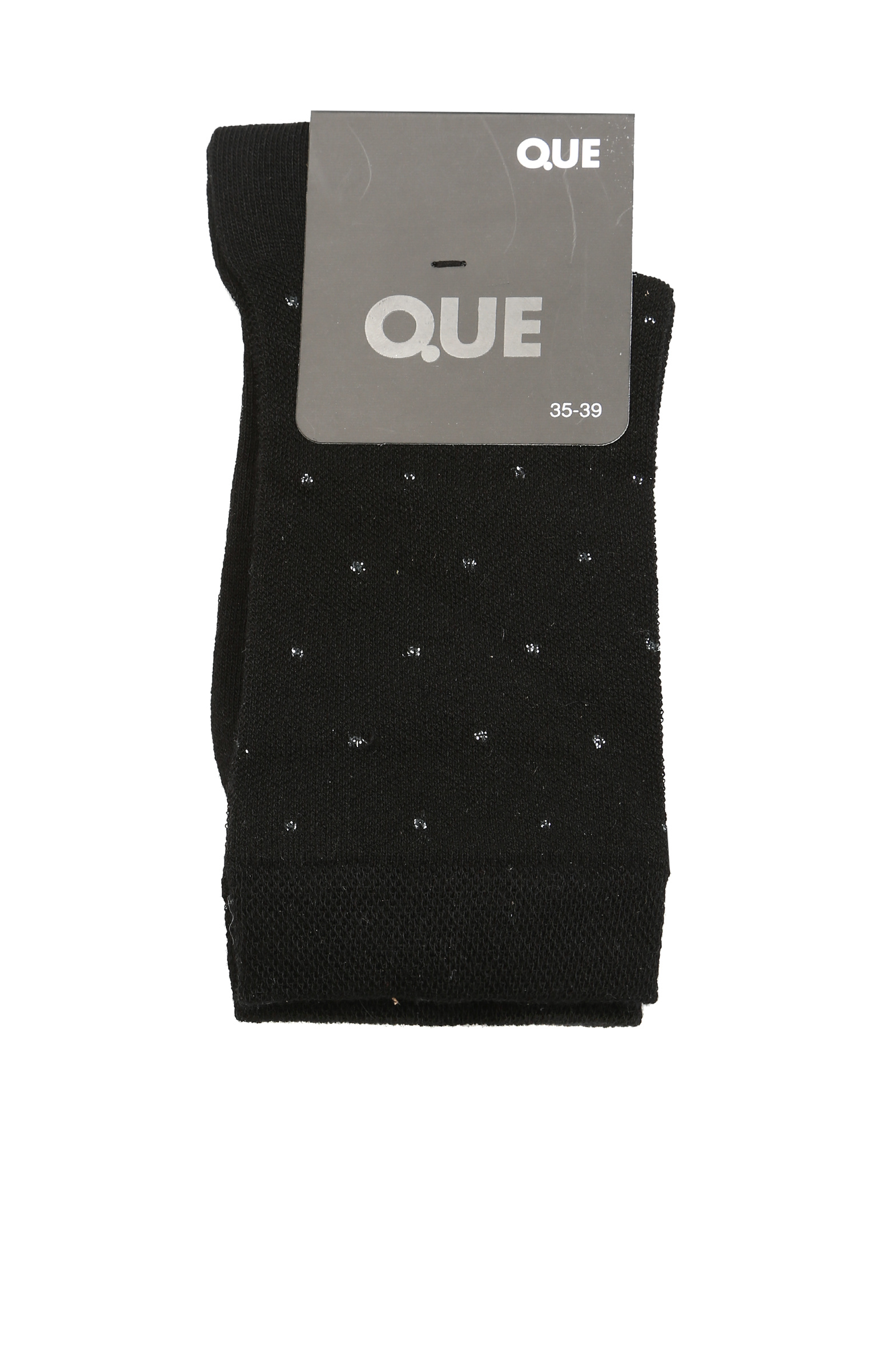 Puantiye Siyah Antrasit Kadın Çorap