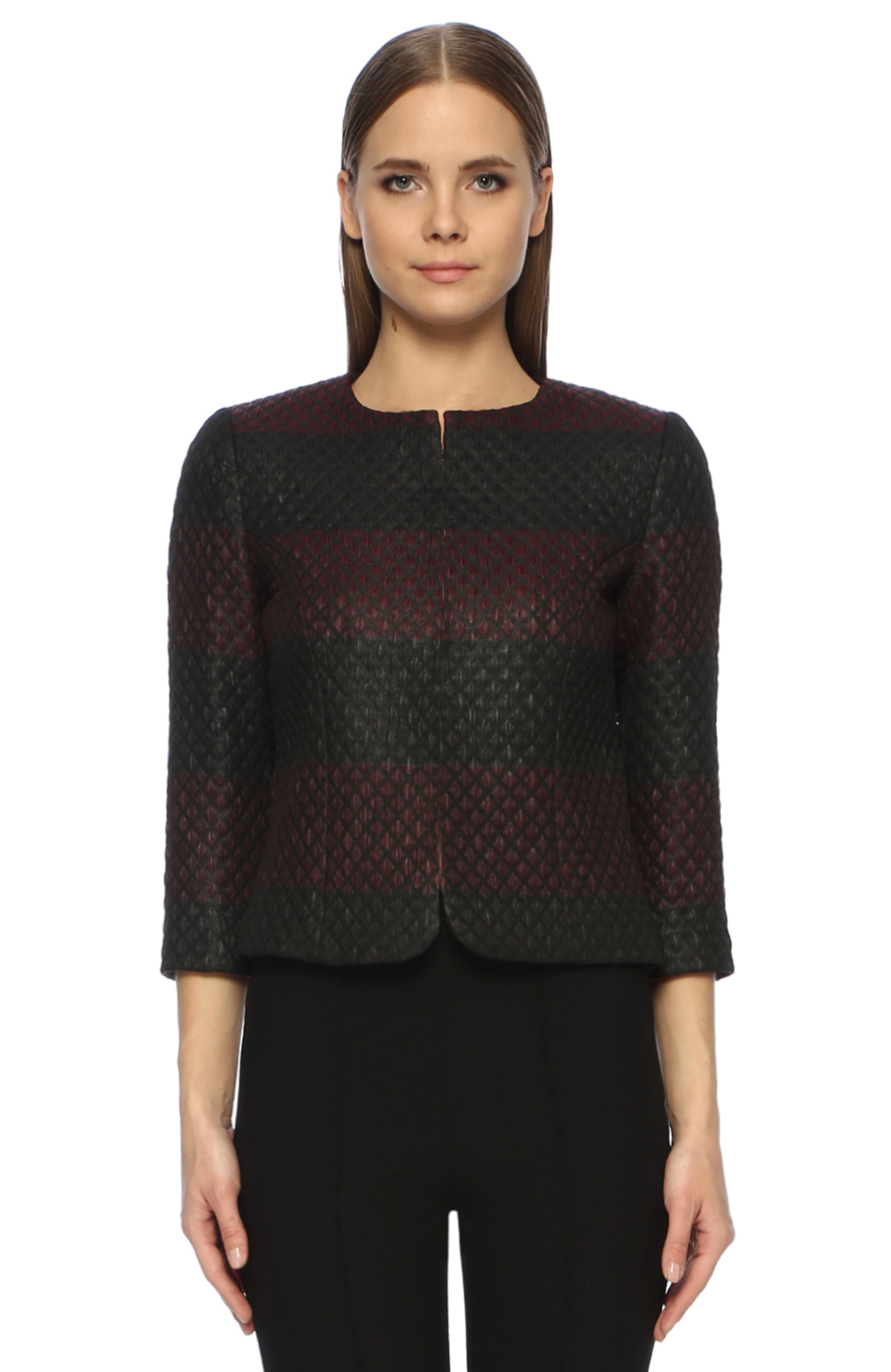 Bisiklet Yaka Bordo Ceket Bisiklet Yaka Bordo Ceket