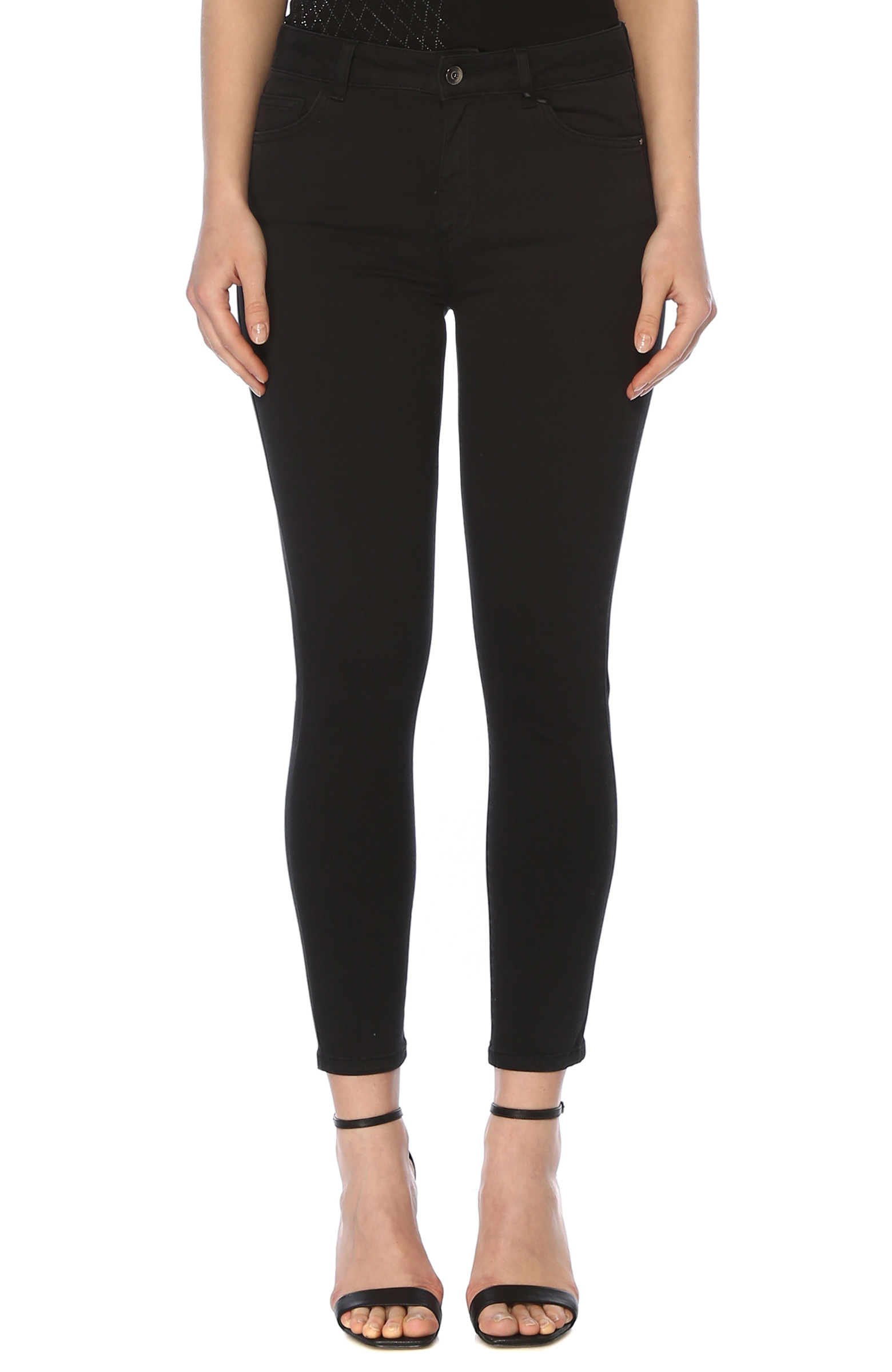 Slim Fit Siyah Casual Pantolon