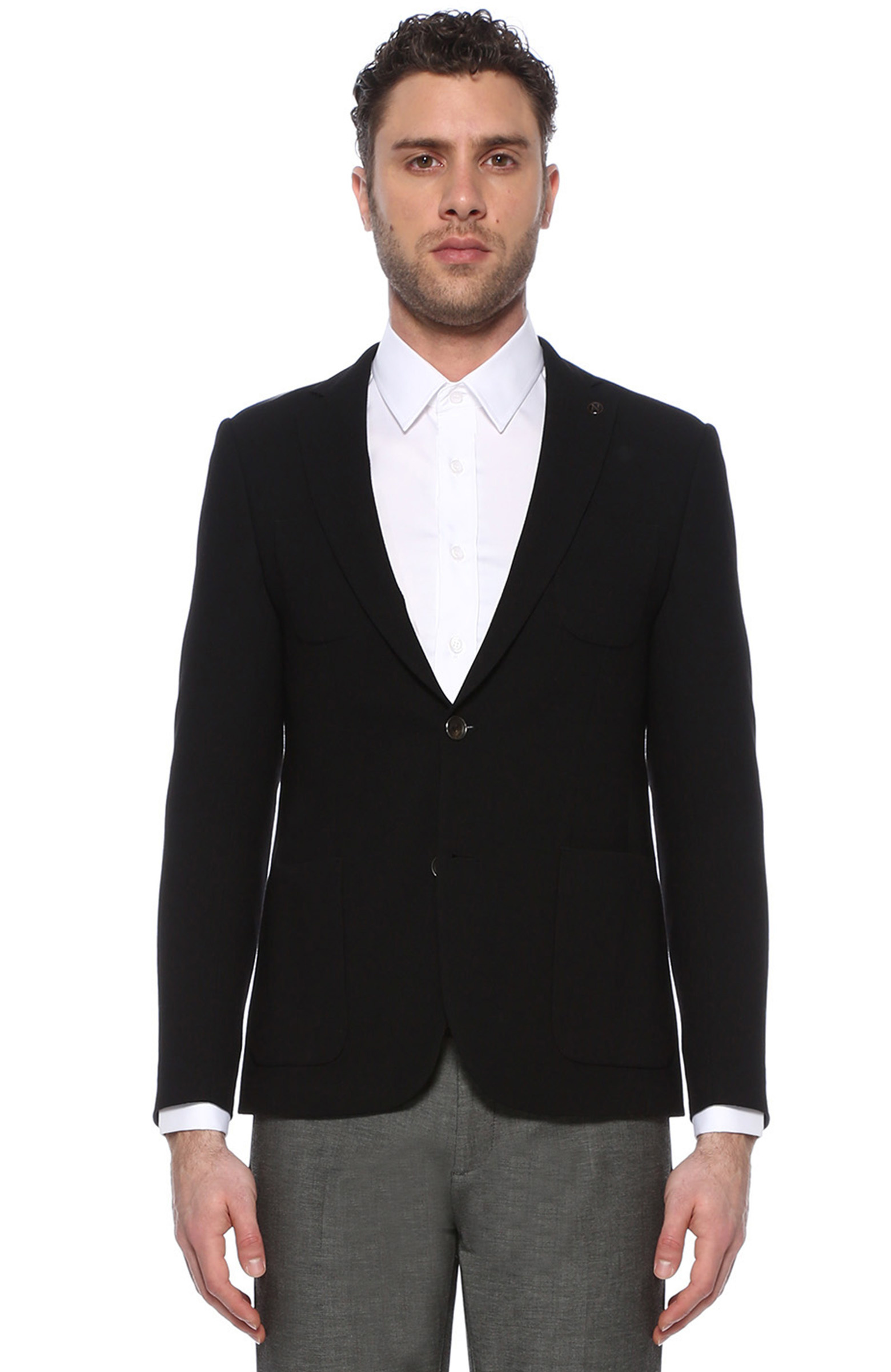 Siyah Kelebek Yaka Ceket Siyah Kelebek Yaka Ceket