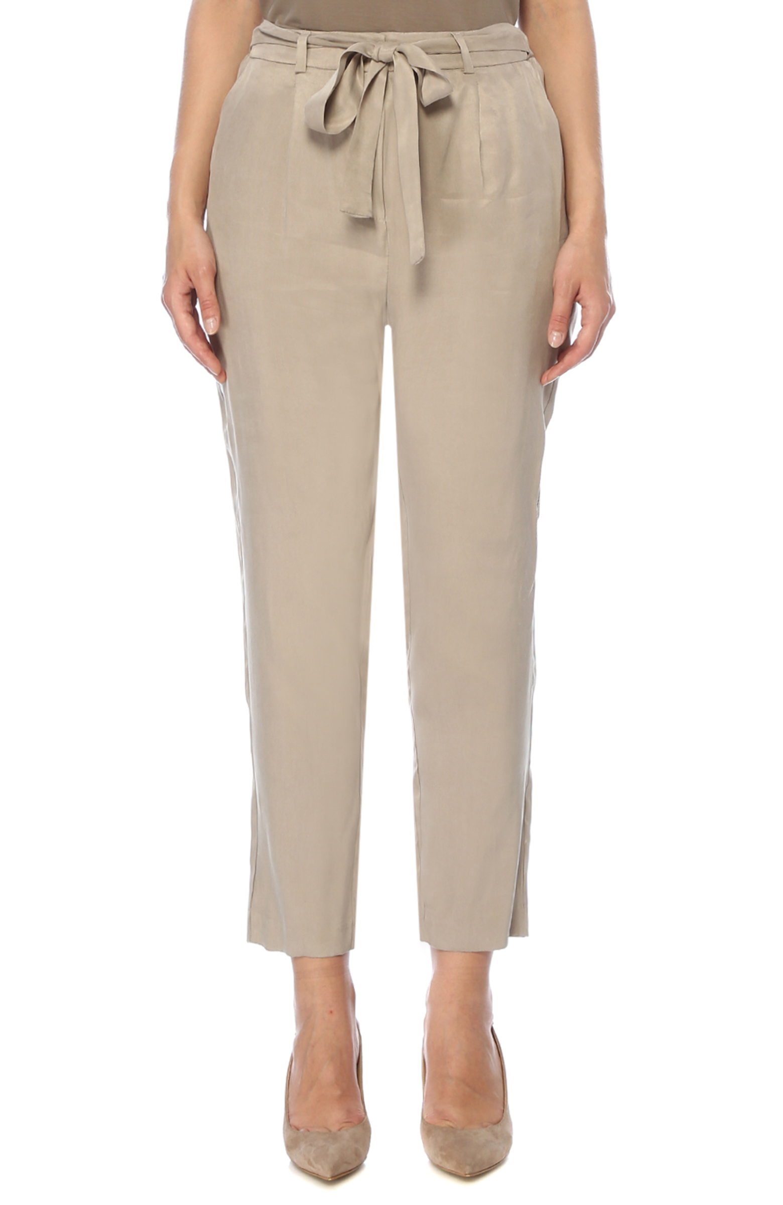 Basic Fit Taş Beli Kuşaklı Pantolon Basic Fit Taş Beli Kuşaklı Pantolon