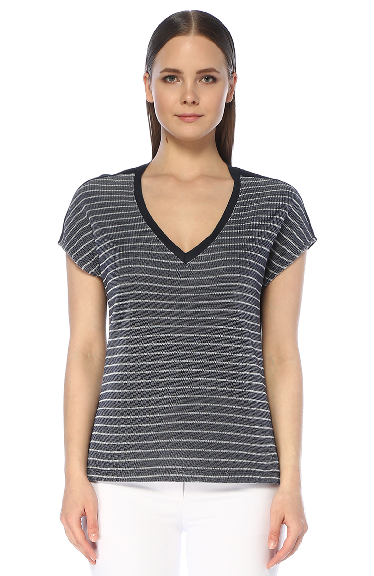 Lacivert Garnili T-shirt Lacivert Garnili T-shirt