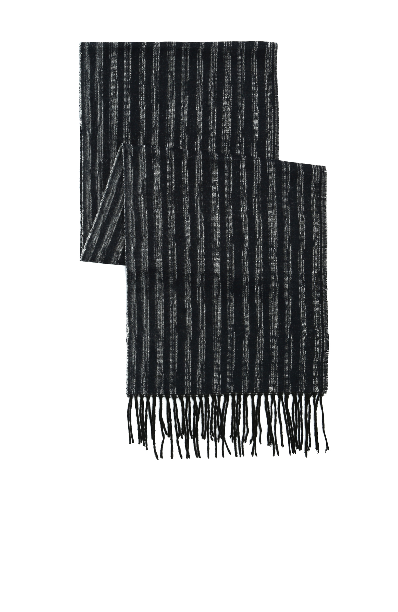 Çizgili Gri Lacivert Erkek Atkı Çizgili Gri Lacivert Erkek Atkı