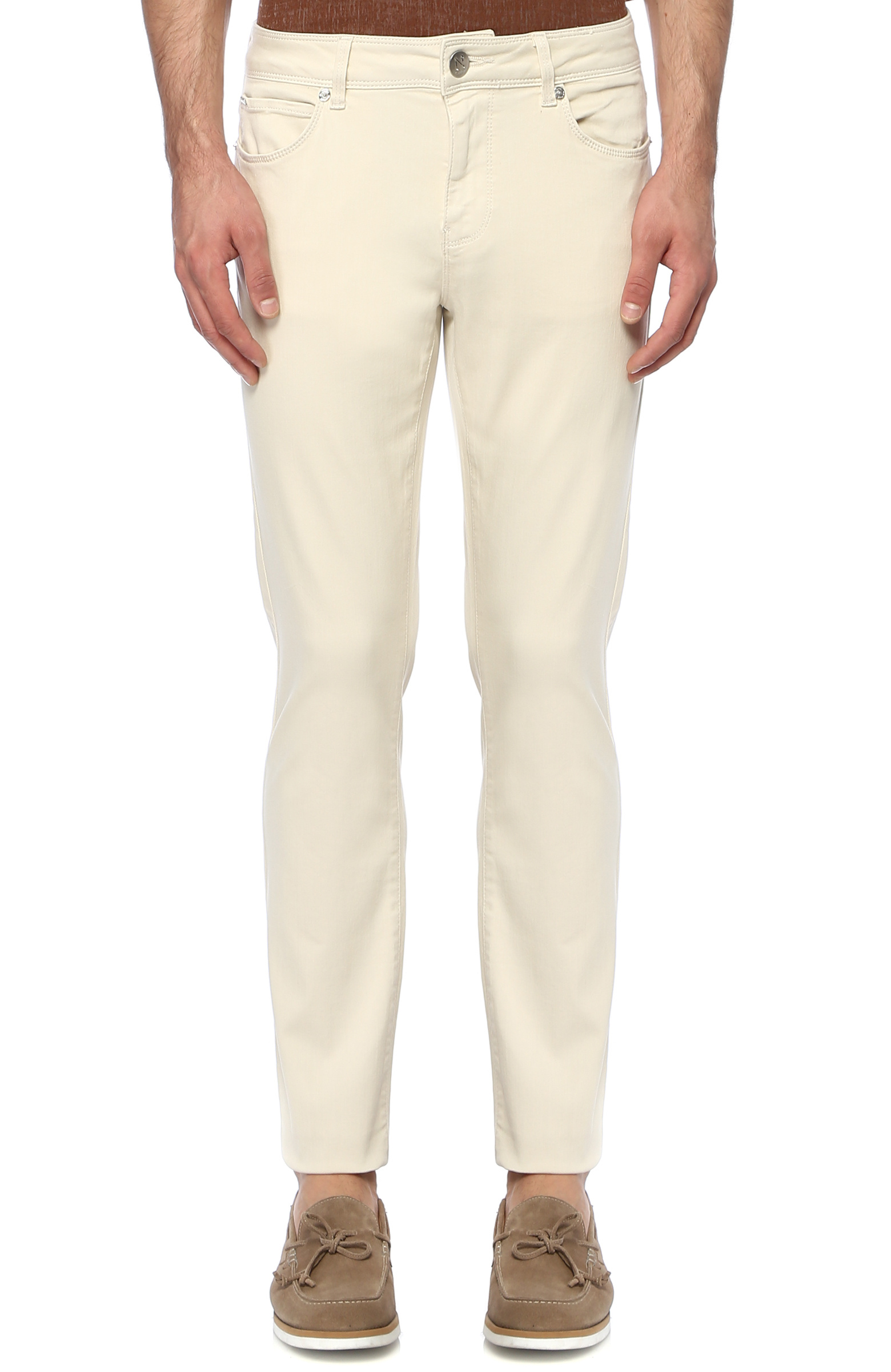 Slim Fit Taş Casual Pantolon