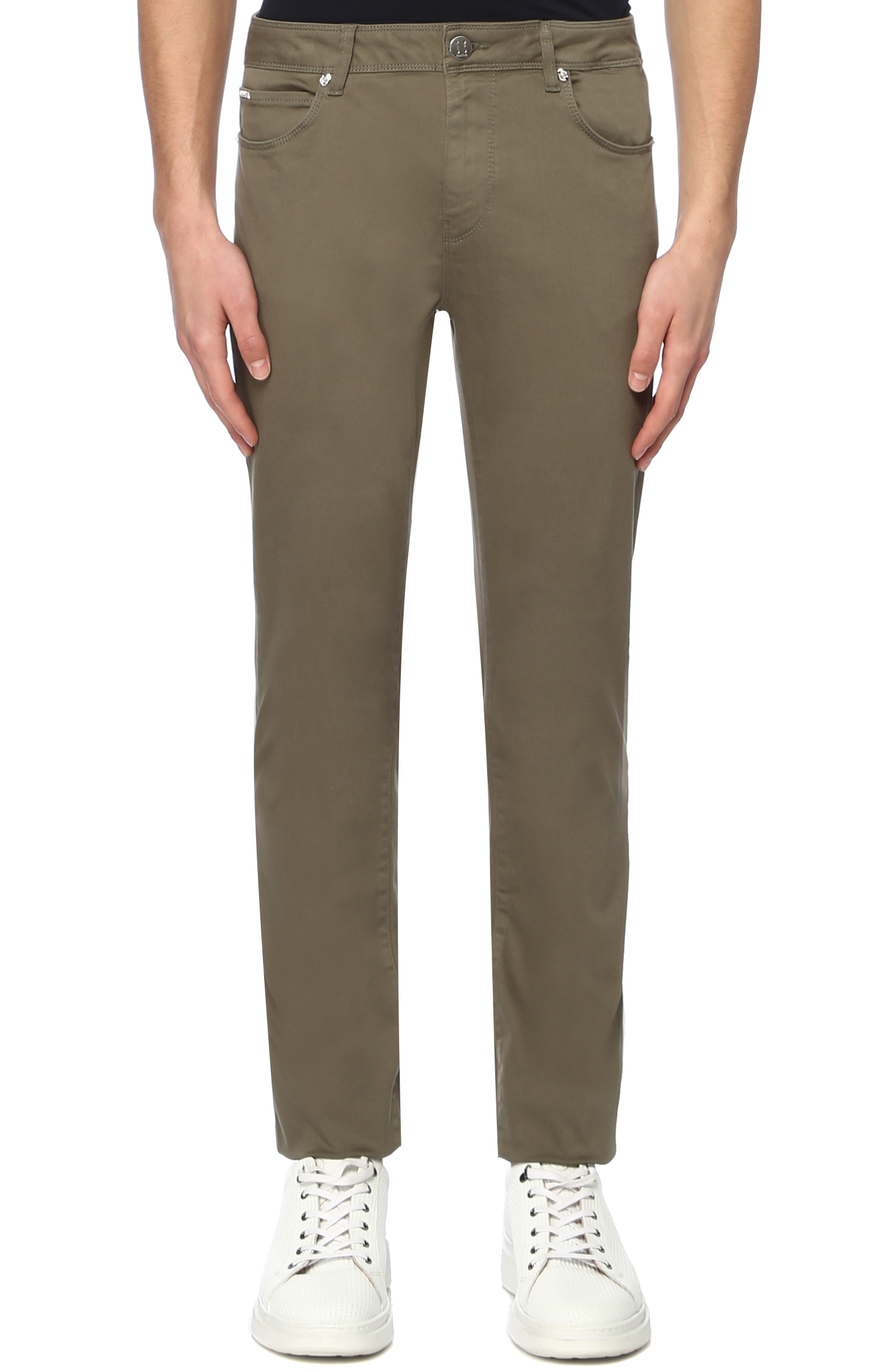 Slim Fit Haki Normal Bel Casual Pantolon Slim Fit Haki Normal Bel Casual Pantolon