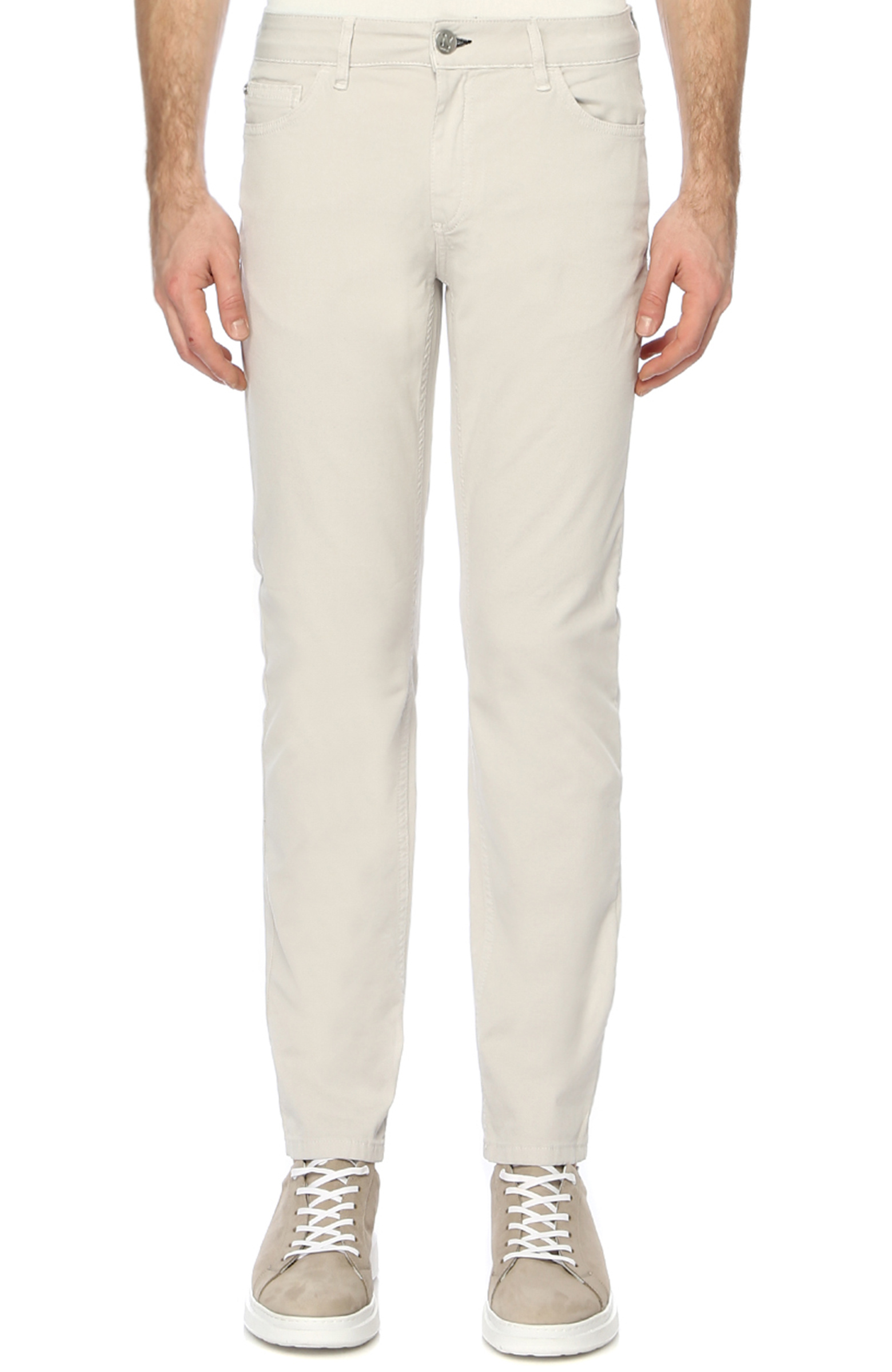 Slim Fit Taş Casual Pantolon