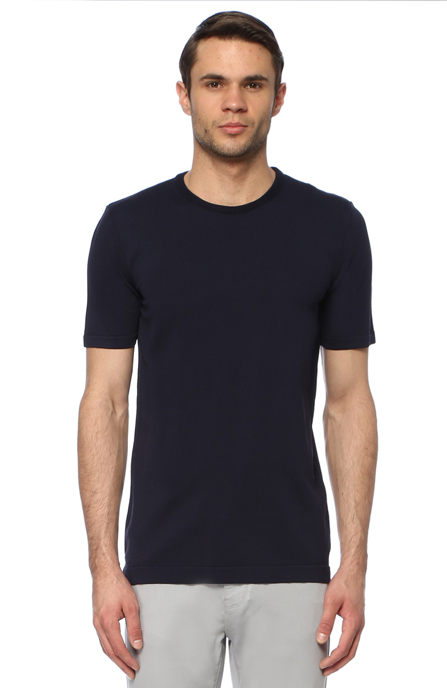 Lacivert Kısa Kol Kazak