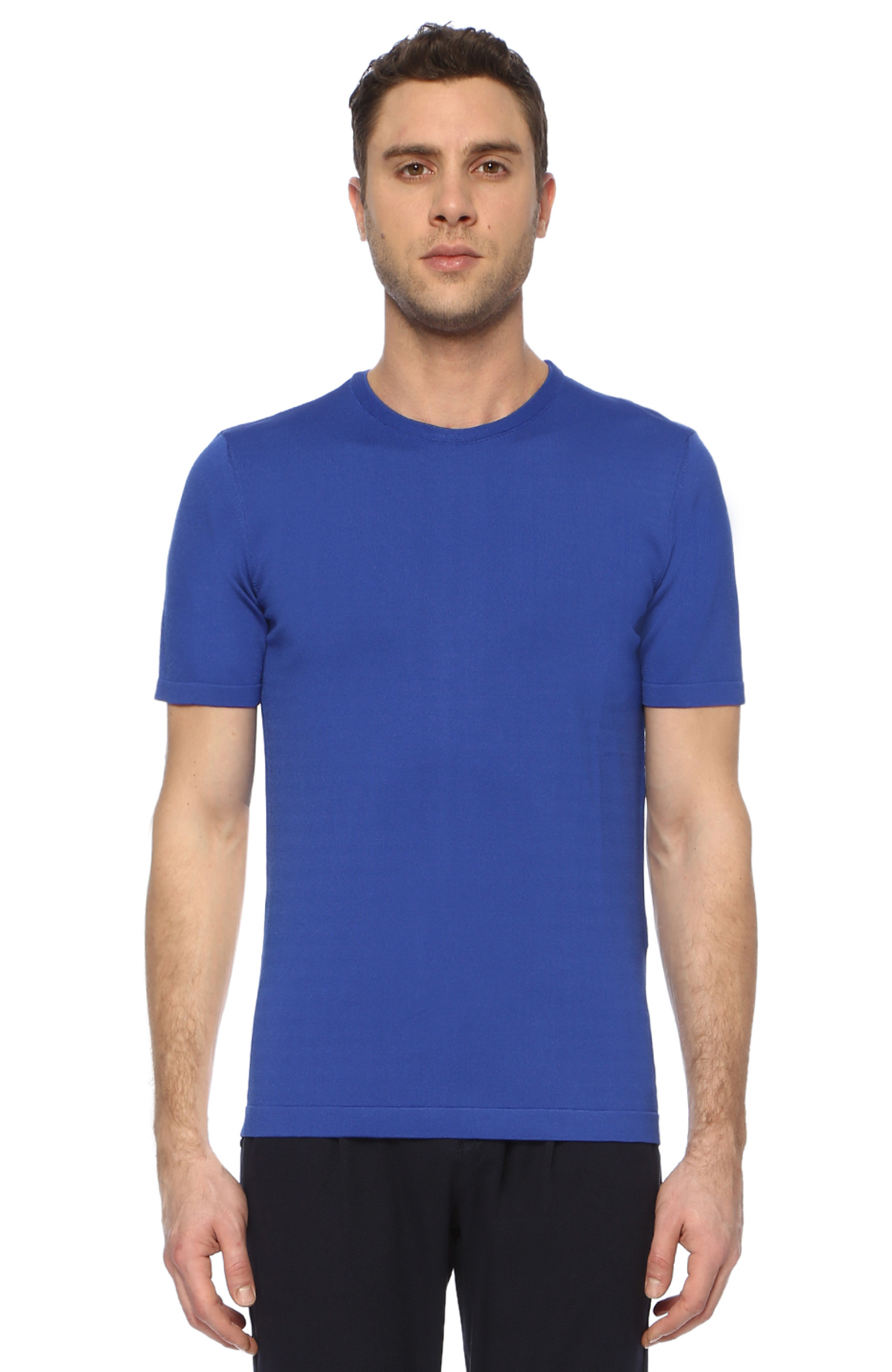 Saks Kısa Kol Kazak