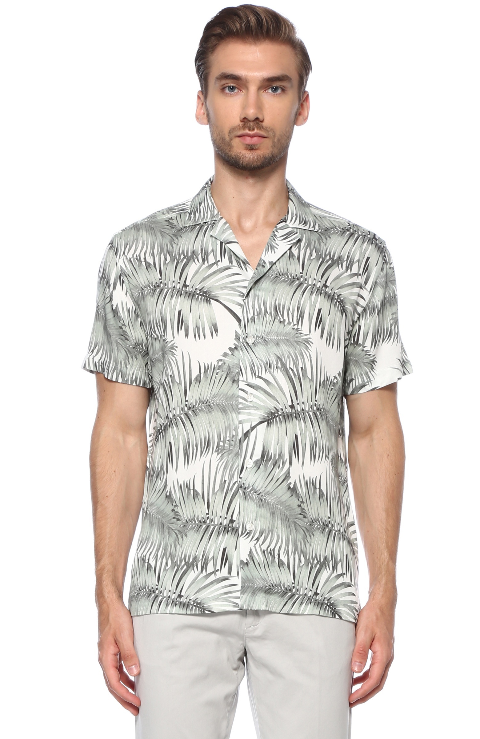 Haki Baskılı Gömlek