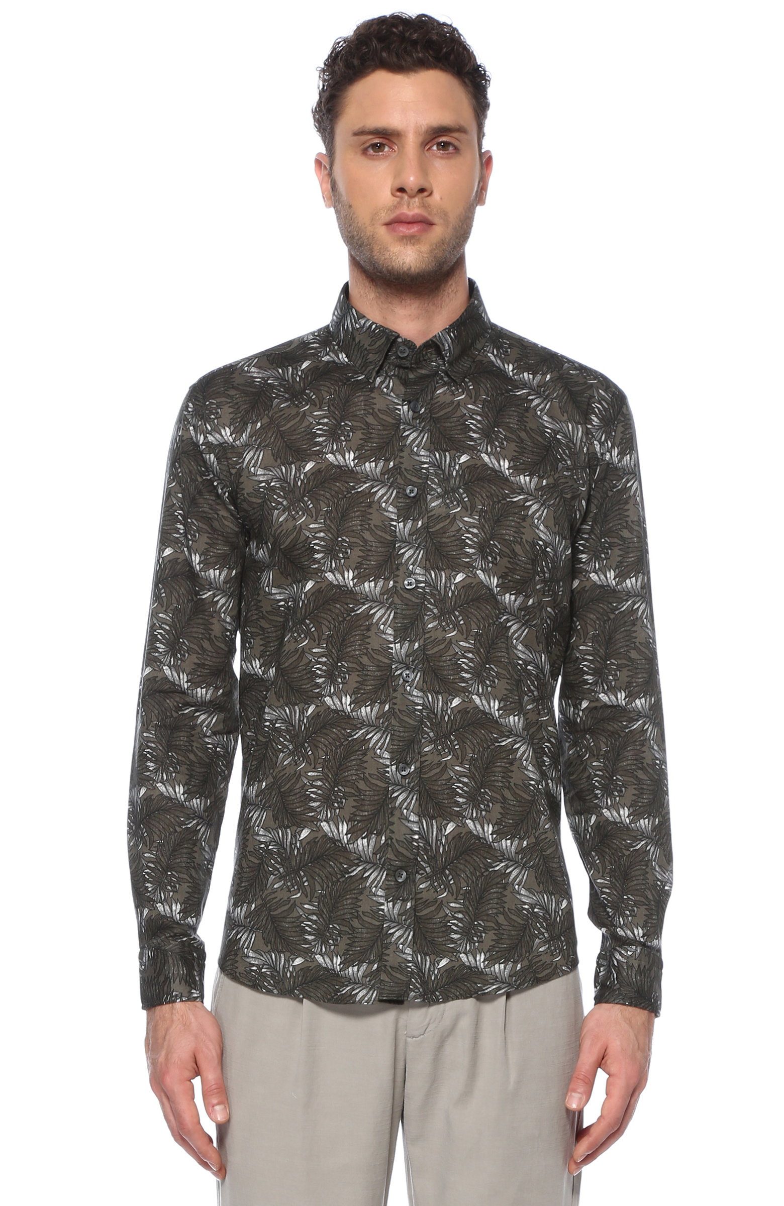 Haki Desenli Gömlek