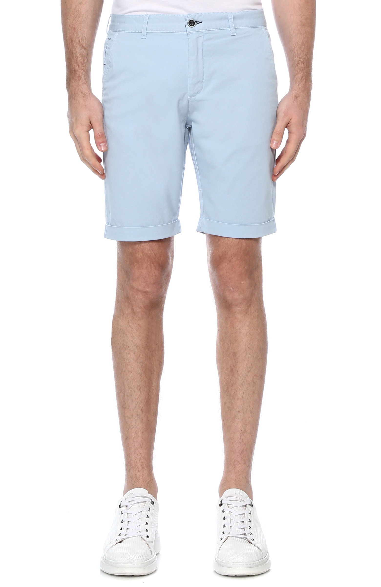 Mavi Normal Bel Şort