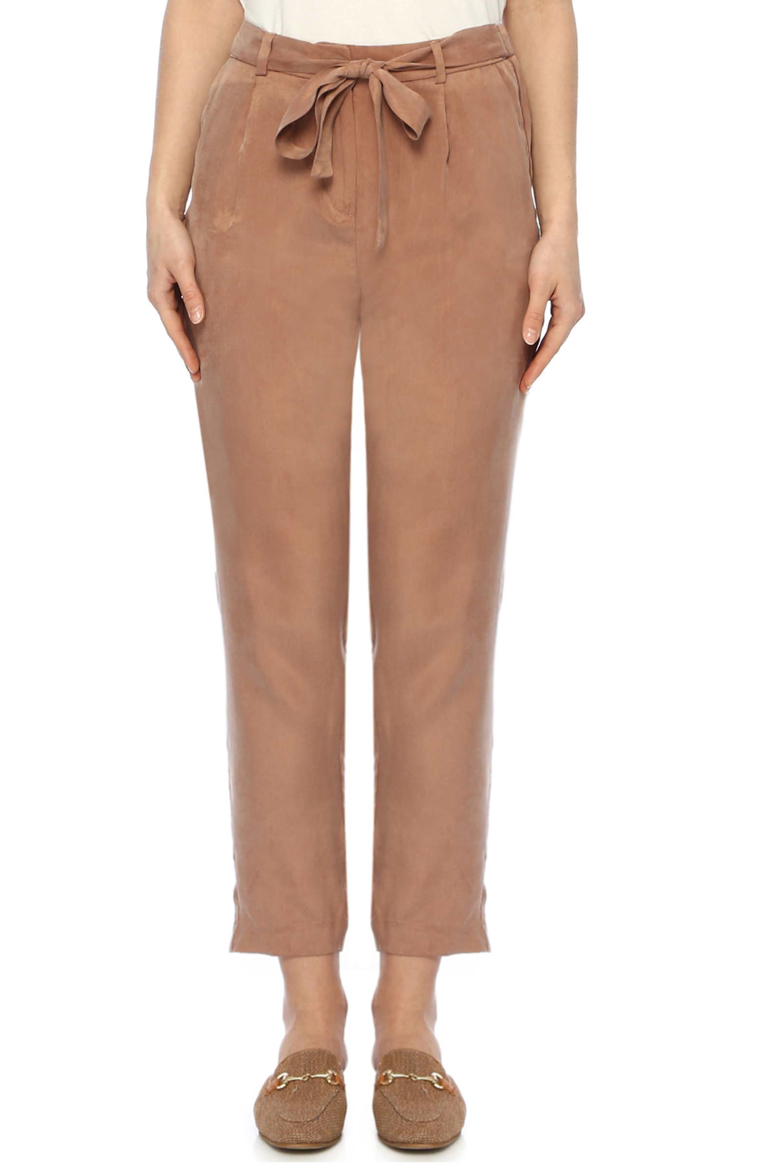 Basic Fit Taba Bağcıklı Pantolon Basic Fit Taba Bağcıklı Pantolon