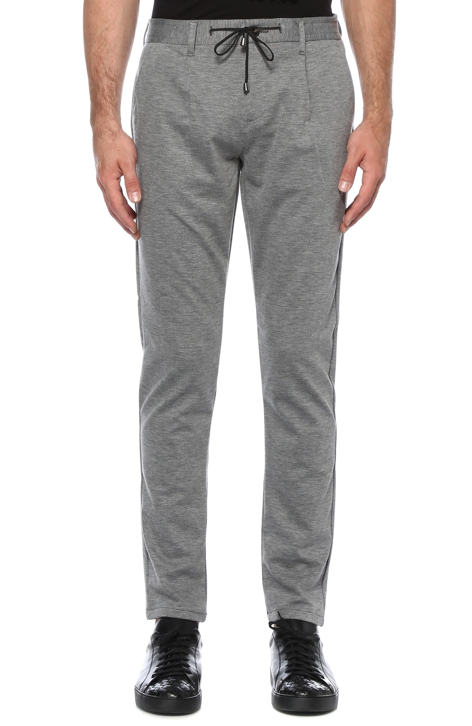 Drop 6 Gri Beli Kordonlu Dar Paça Pantolon Drop 6 Gri Beli Kordonlu Dar Paça Pantolon
