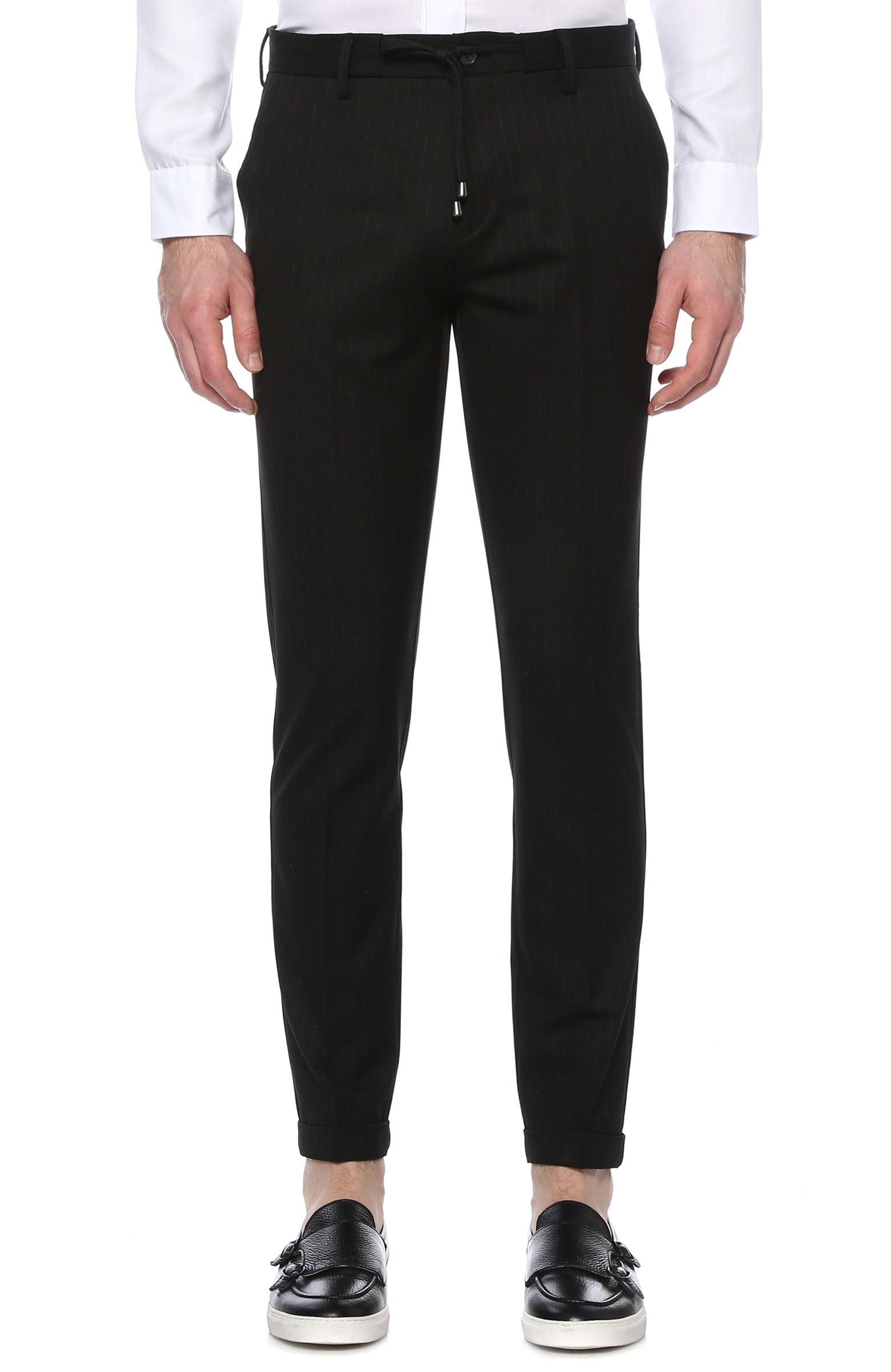 Siyah Çizgili Jogger Pantolon