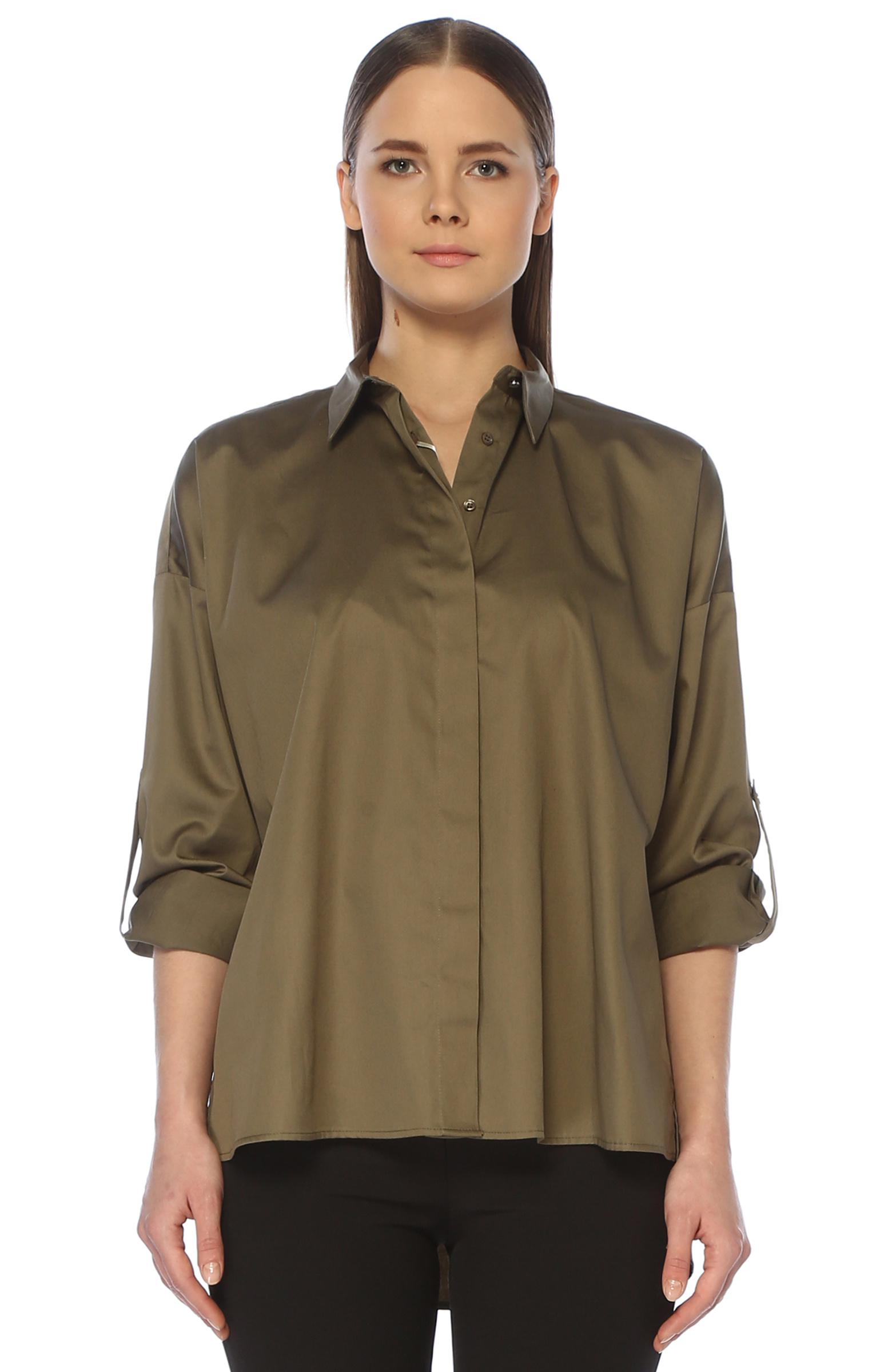 Basic Fit Haki Gömlek Basic Fit Haki Gömlek