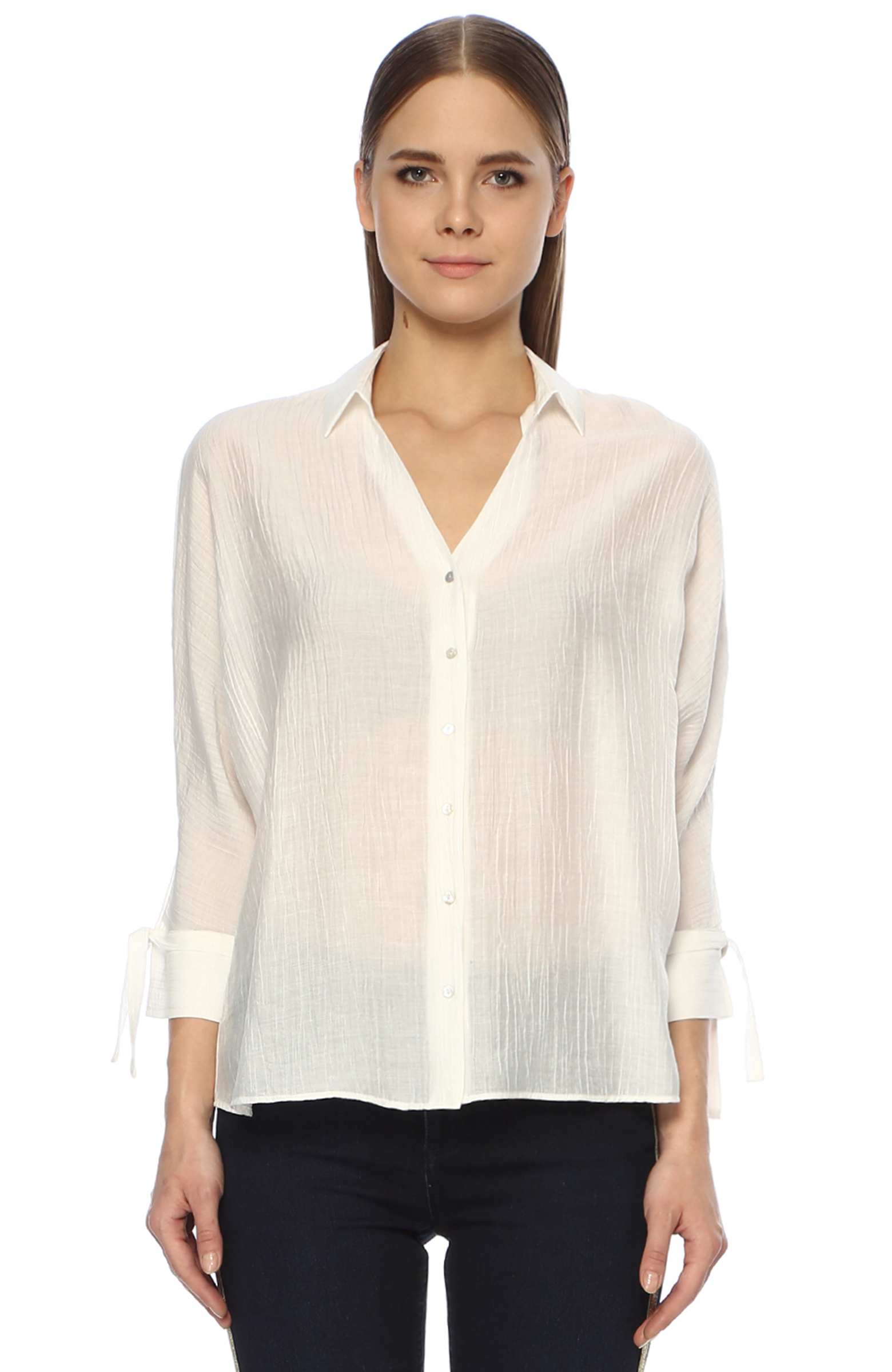 Ekru Basic Gömlek Ekru Basic Gömlek