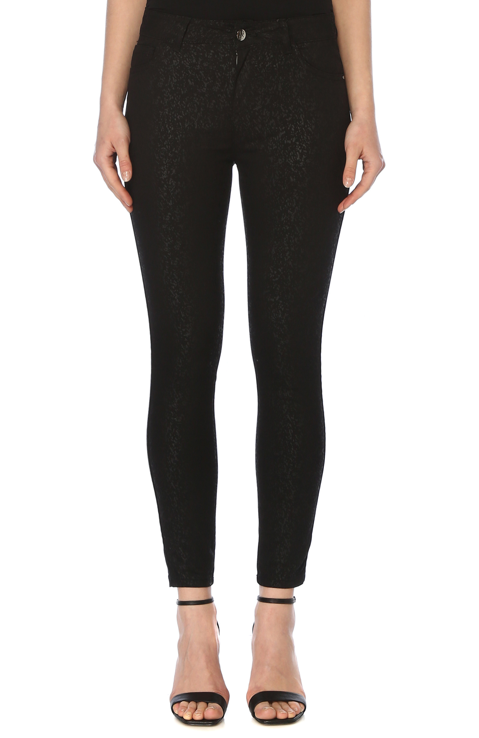 Siyah Skinny Desenli Pantolon Siyah Skinny Desenli Pantolon