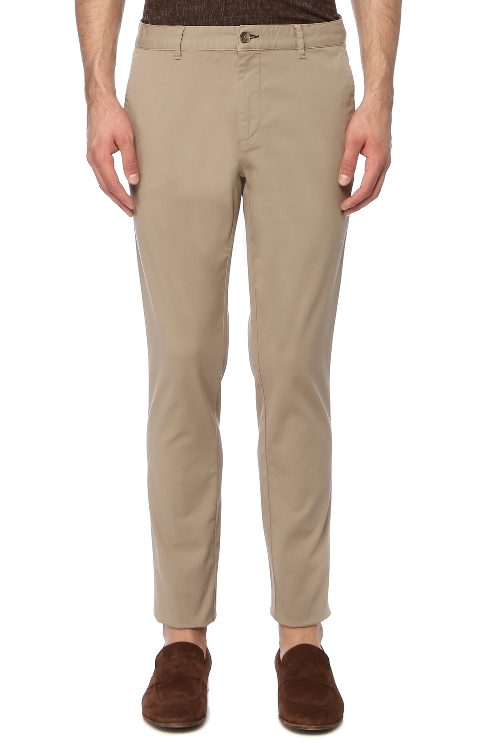 Slim Fit Bej Normal Bel Casual Pantolon Slim Fit Bej Normal Bel Casual Pantolon