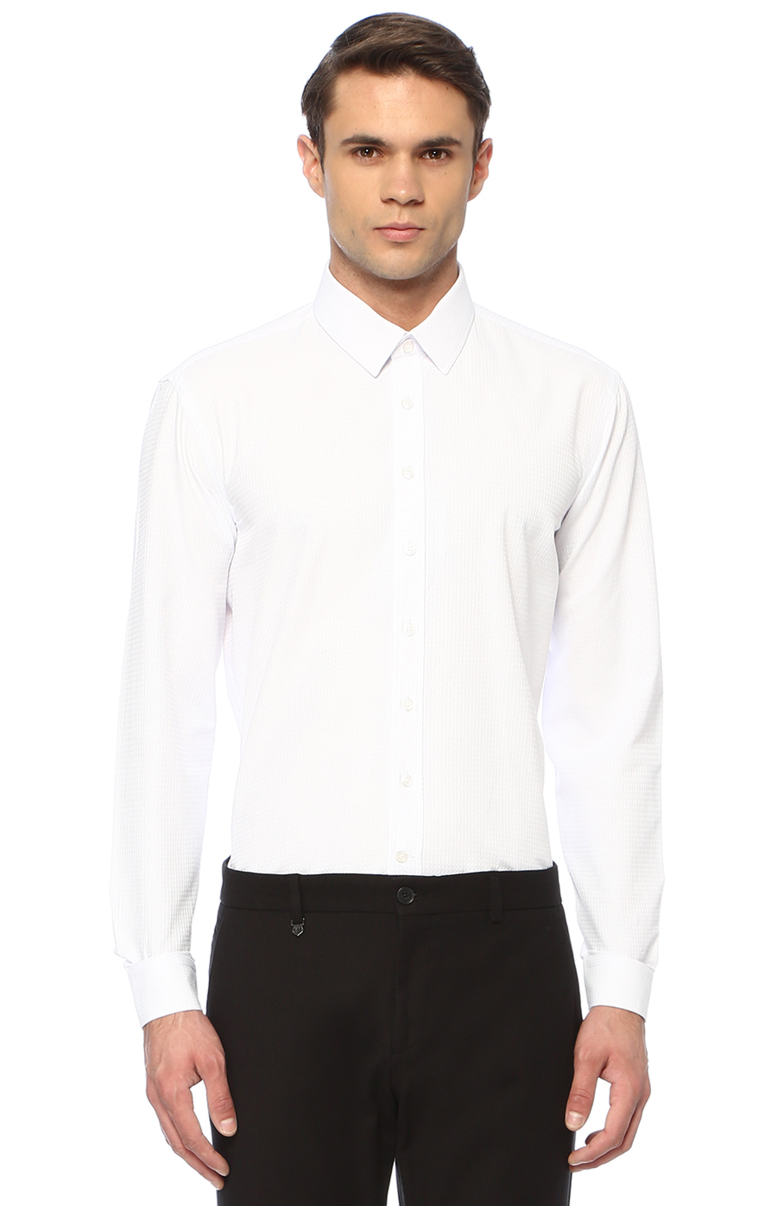 Slim Fit Beyaz Gömlek
