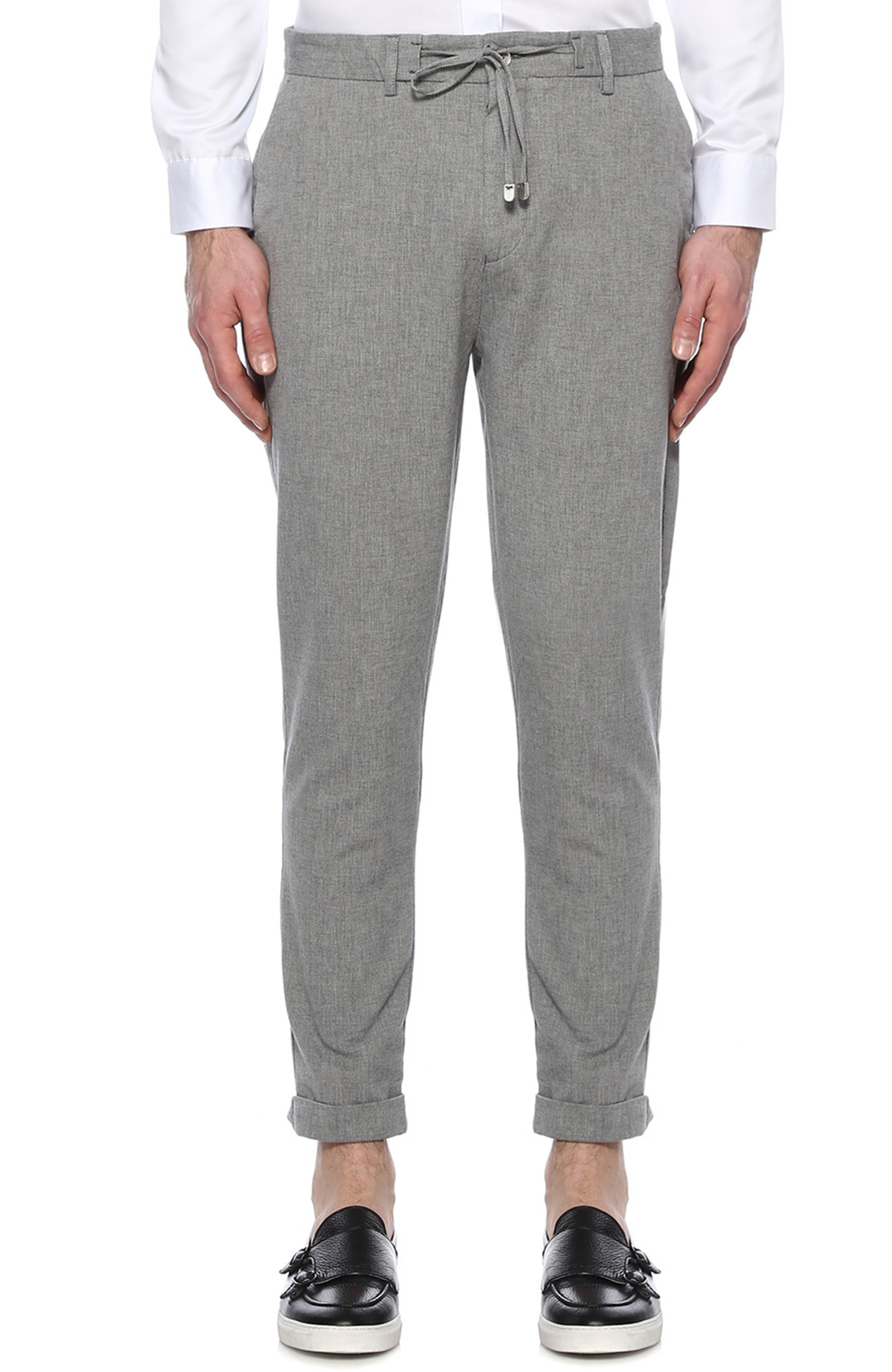 Carrot Fit Gri Dar Paça Pantolon Carrot Fit Gri Dar Paça Pantolon
