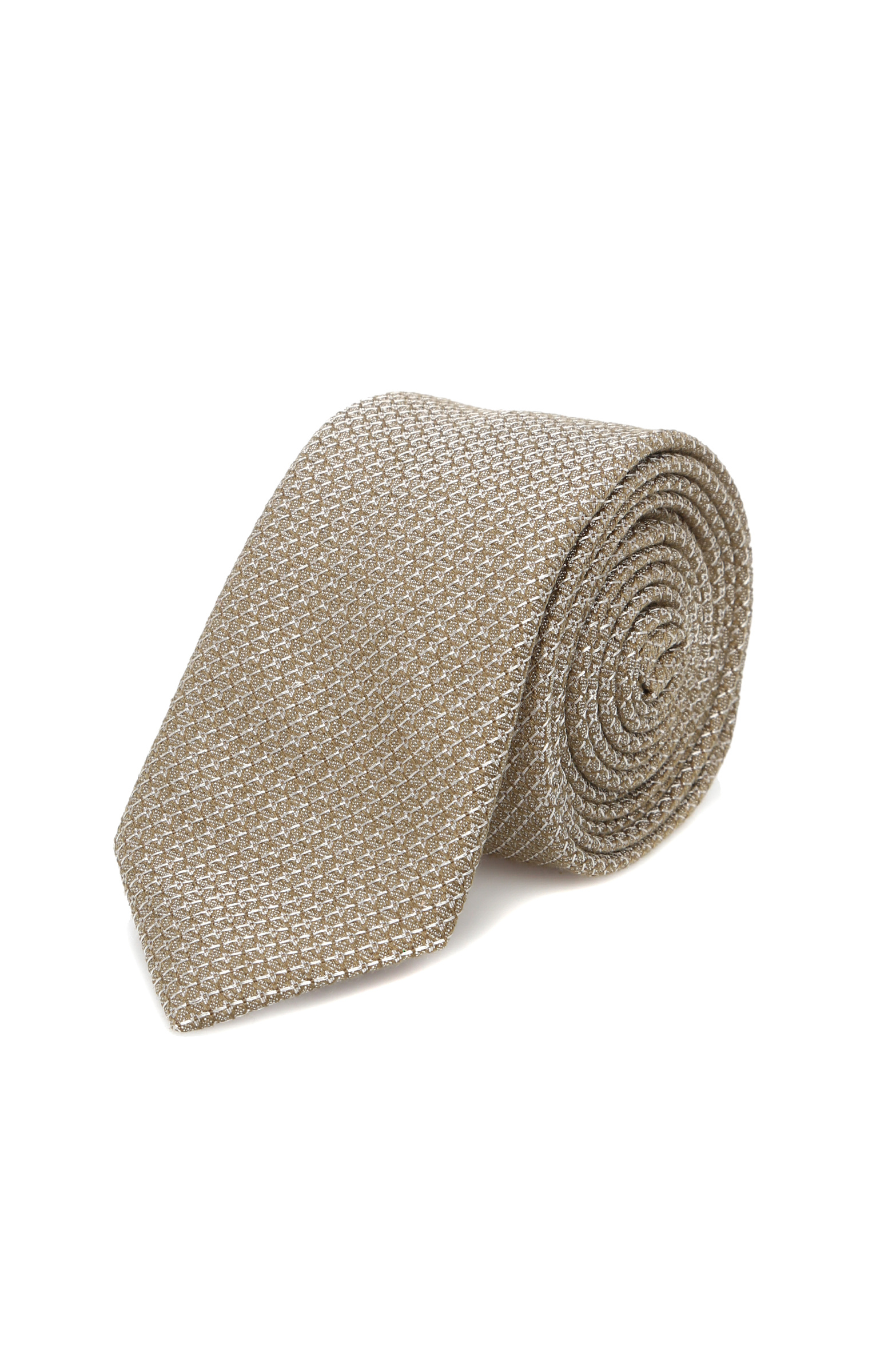 Haki Dokulu Erkek Kravat