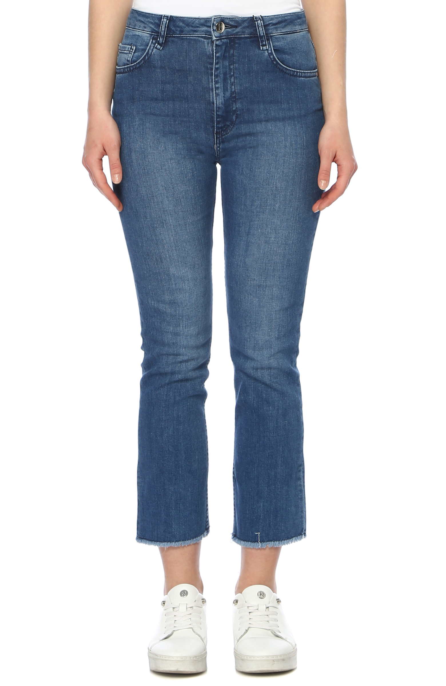 Mavi Geniş Paça Jean Pantolon