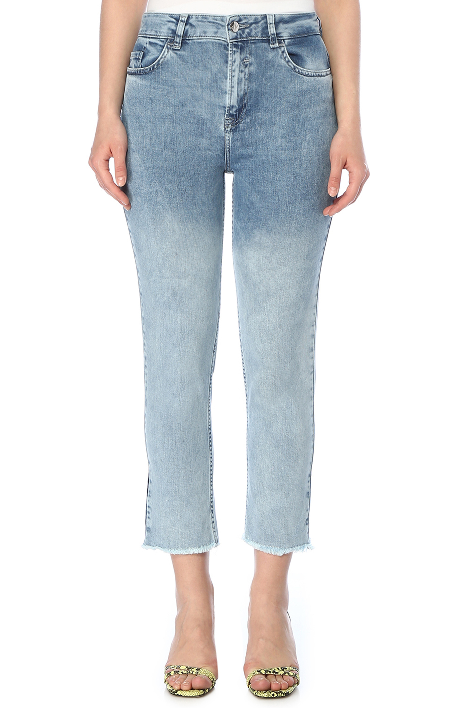 Basic Fit Paçası Püsküllü Jean Pantolon