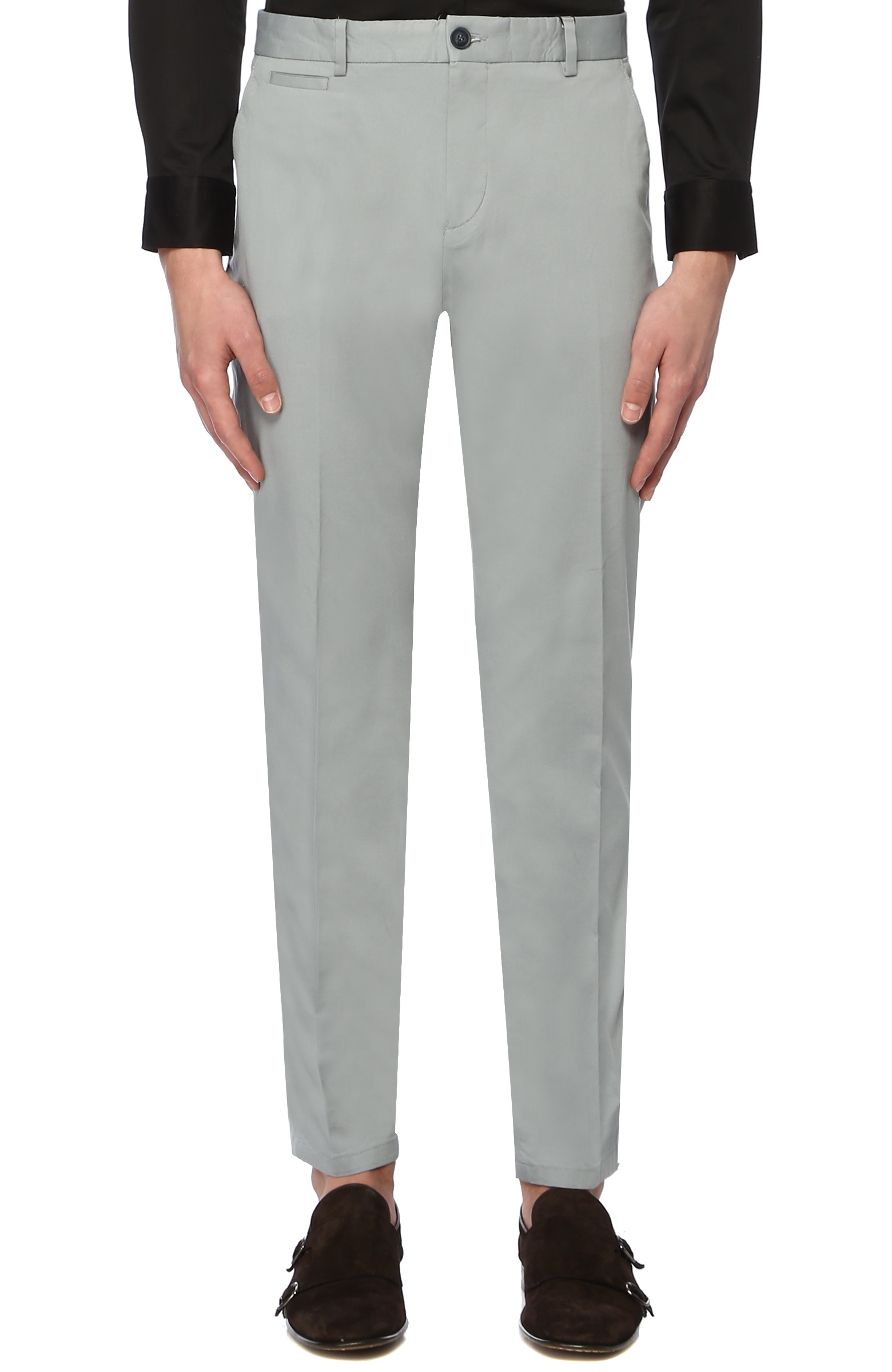 Slim Fit Mavi Armürlü Pantolon Slim Fit Mavi Armürlü Pantolon