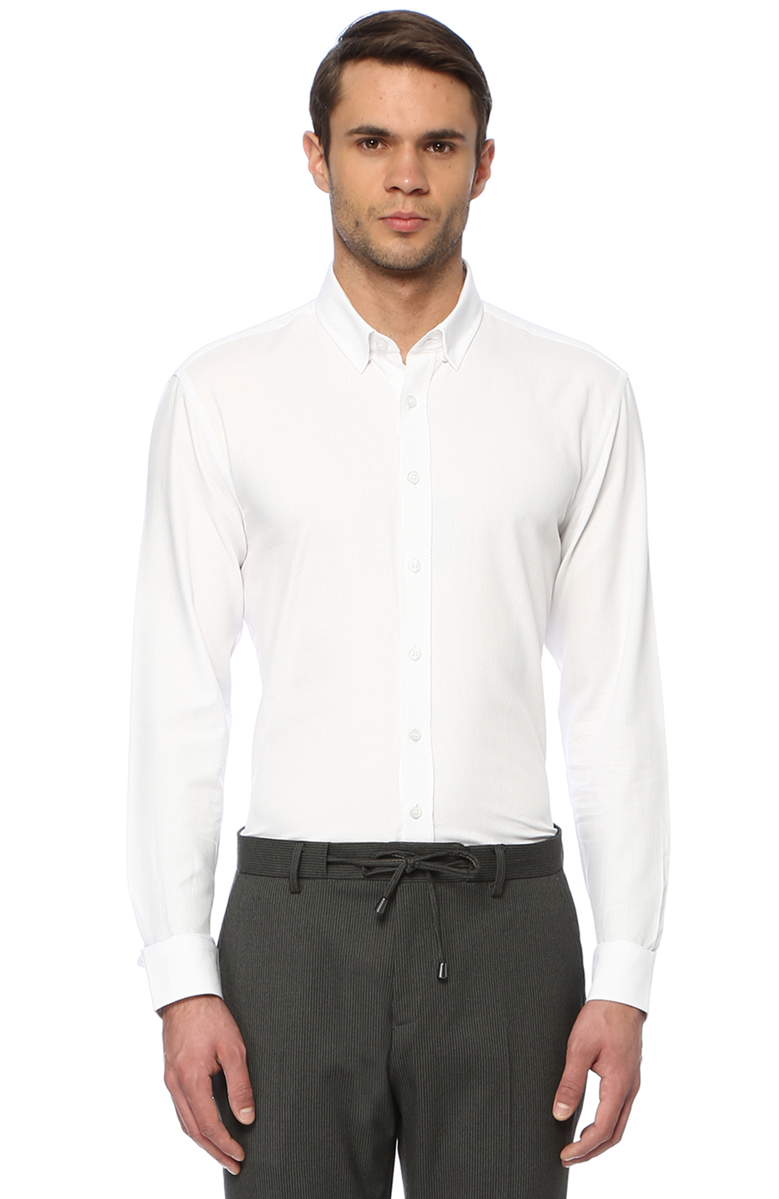 Slim Fit Mikro Dokulu Gömlek Slim Fit Mikro Dokulu Gömlek