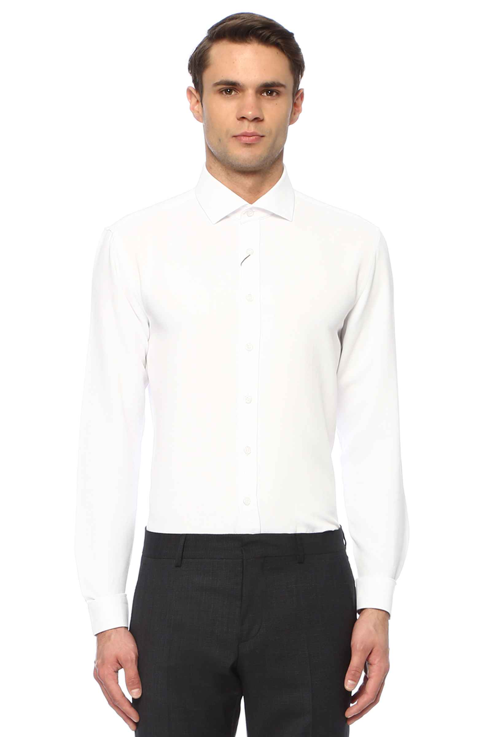 Slim Fit Mikro Dokulu Gömlek Slim Fit Mikro Dokulu Gömlek