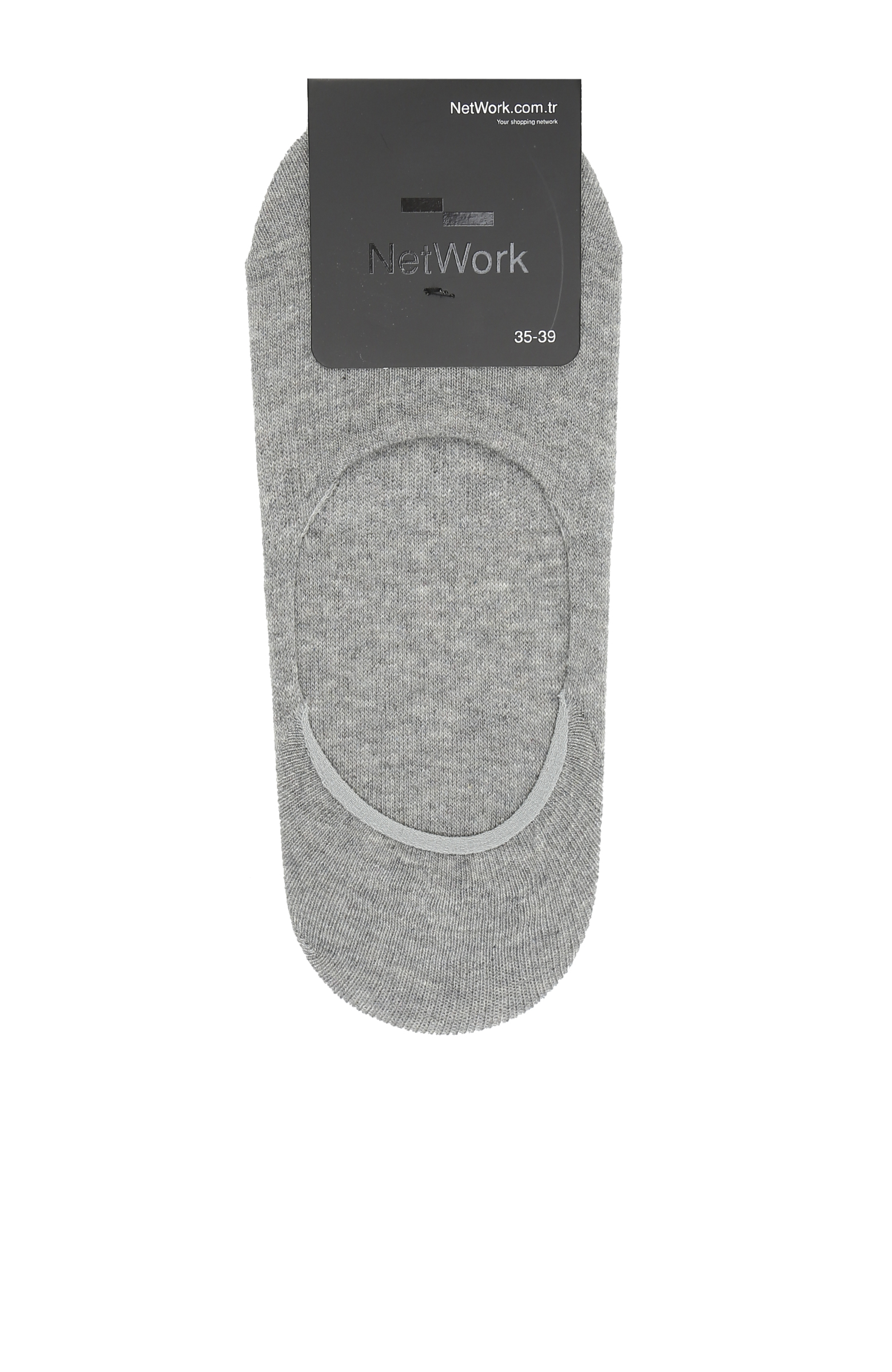 Gri Melanj Kadın Çorap