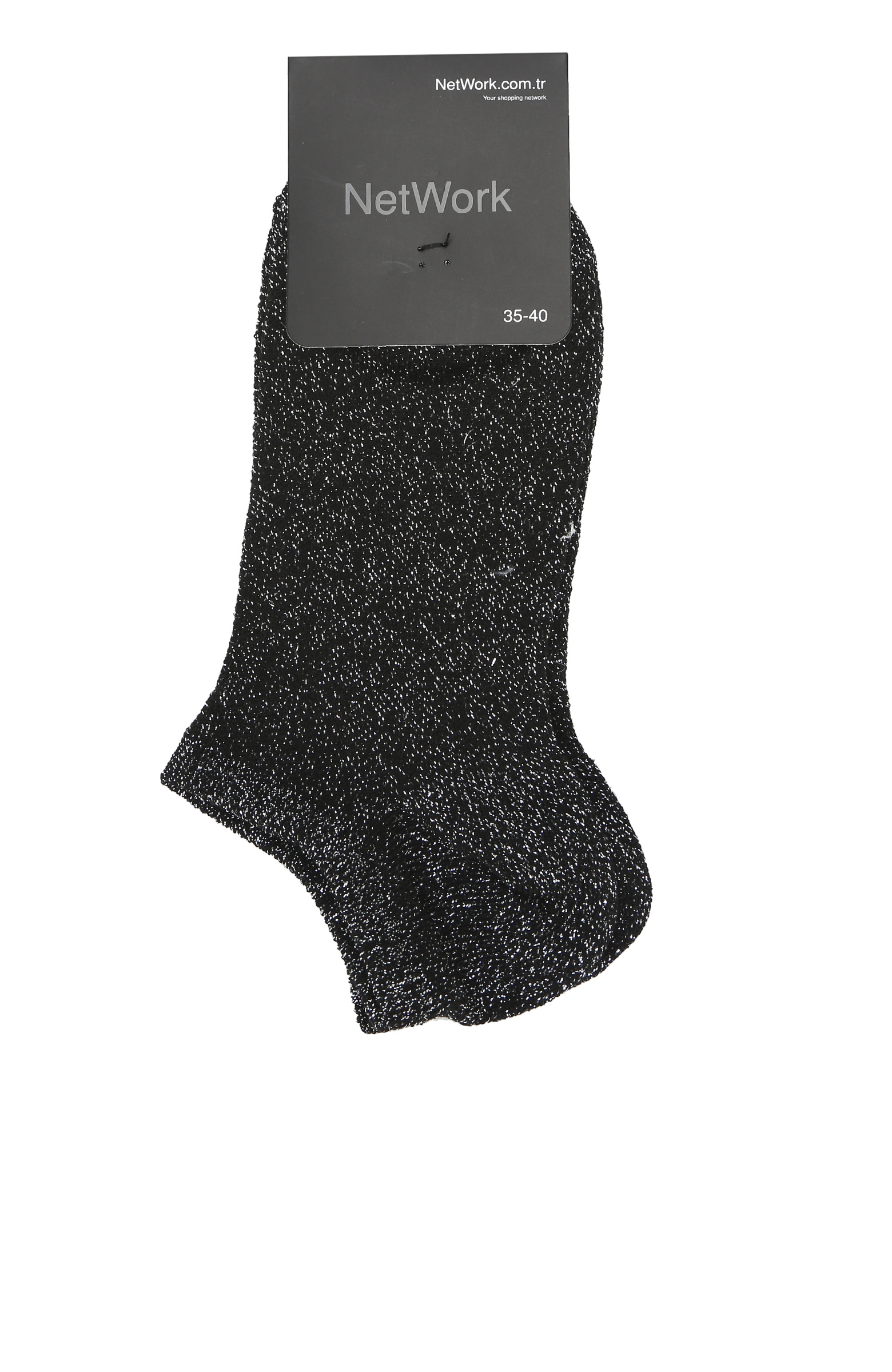 Siyah Antrasit Kadın Çorap