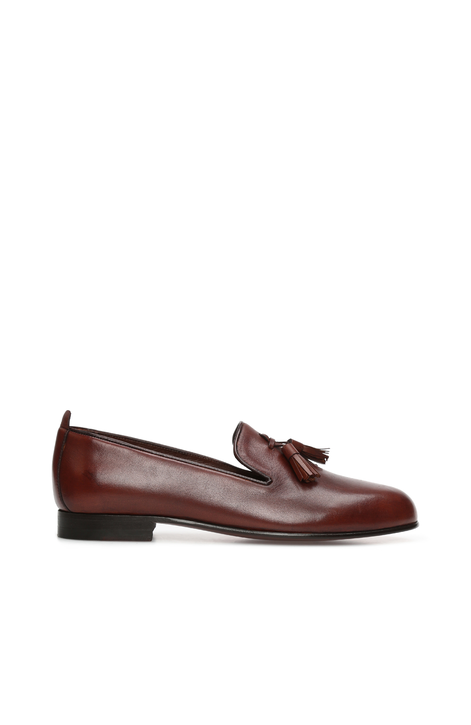 Taba Püskül Detaylı Kadın Deri Loafer Taba Püskül Detaylı Kadın Deri Loafer